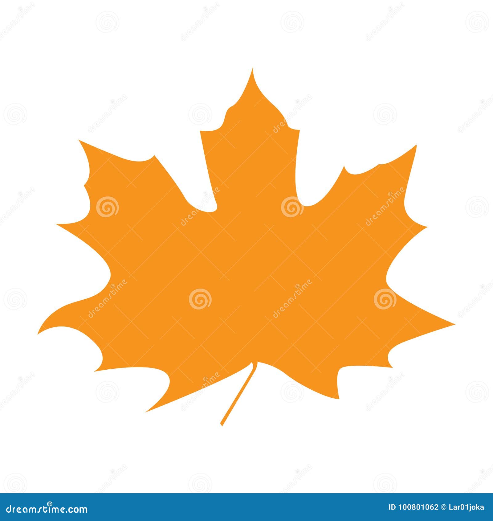 Isolated Fall Leaf Silhouette Stock Vector - Illustration of maple ...