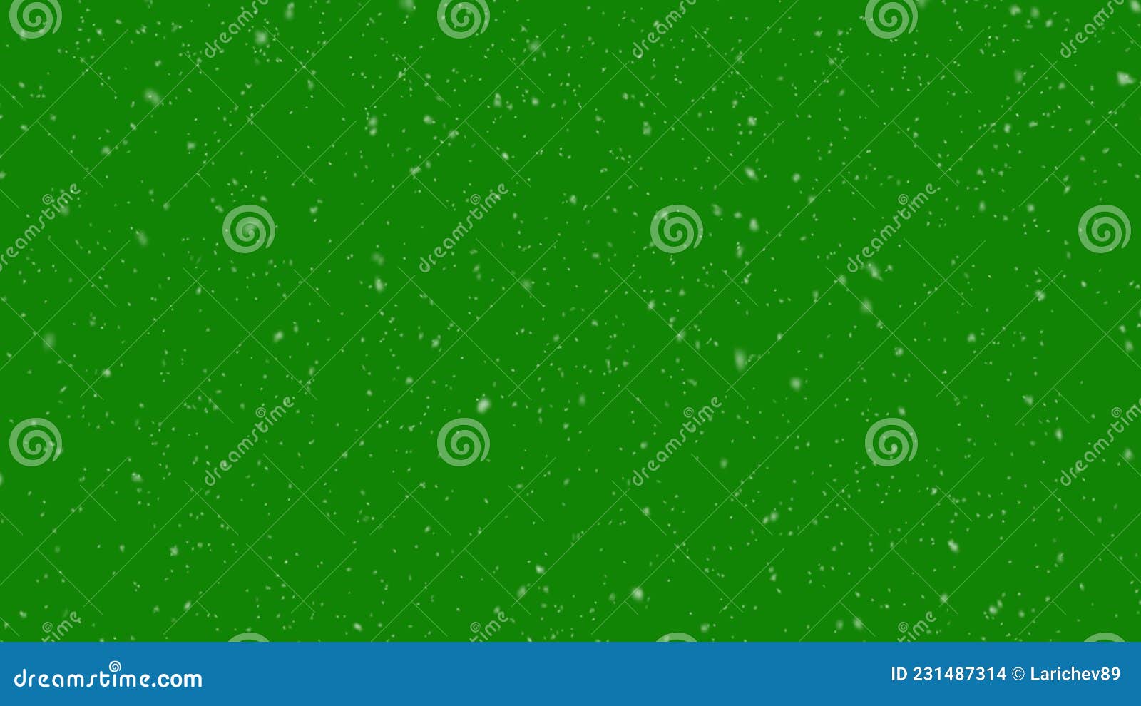 Isolated Falling Snow on Green Screen, Seamless Loop Stock Footage ...