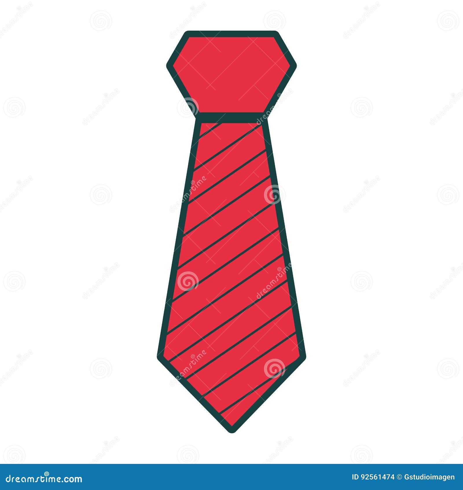 Isolated fashion tie stock vector. Illustration of background - 92561474
