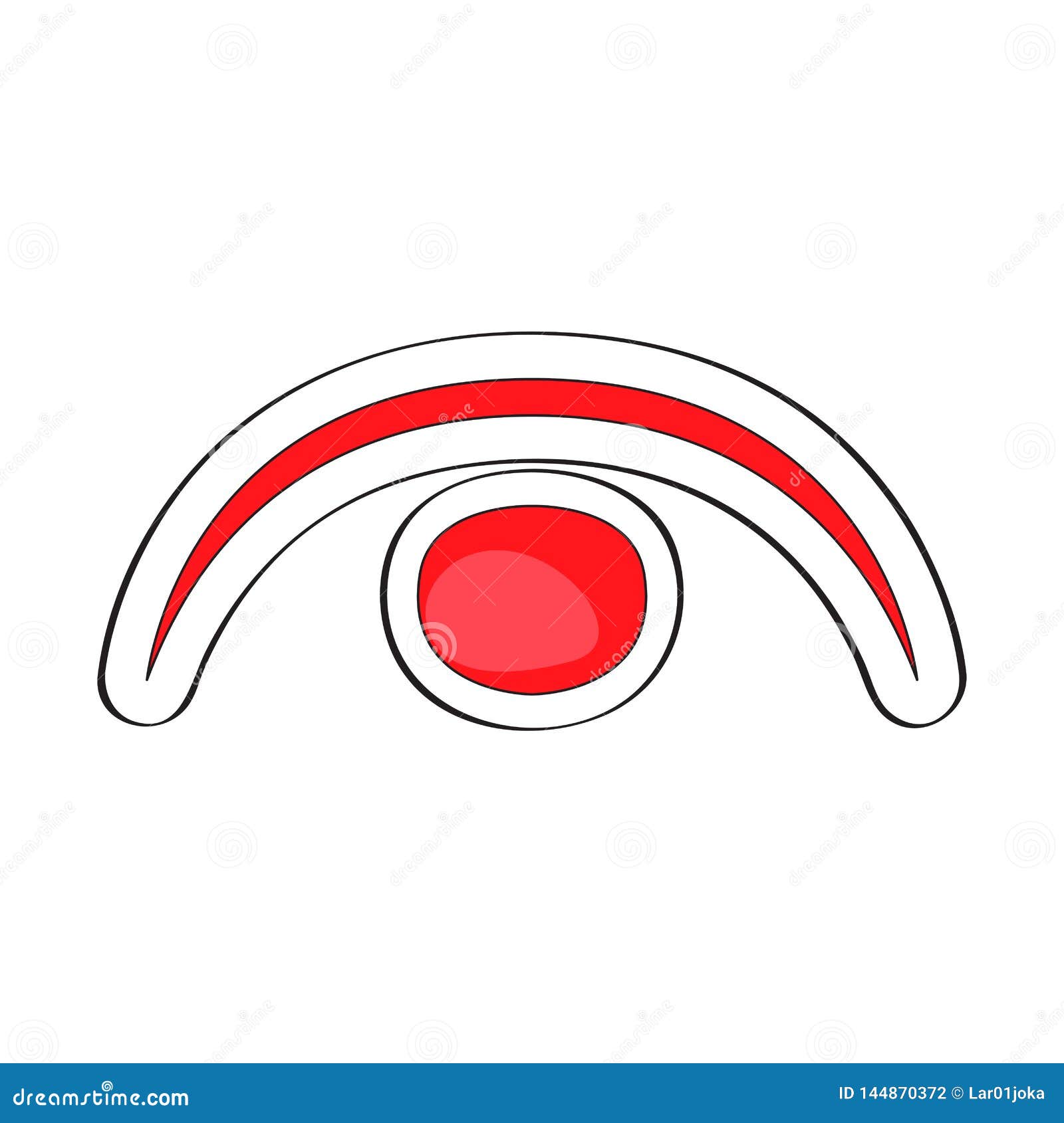 Isolated Fermata Image. Comic Musical Note Stock Vector - Illustration ...