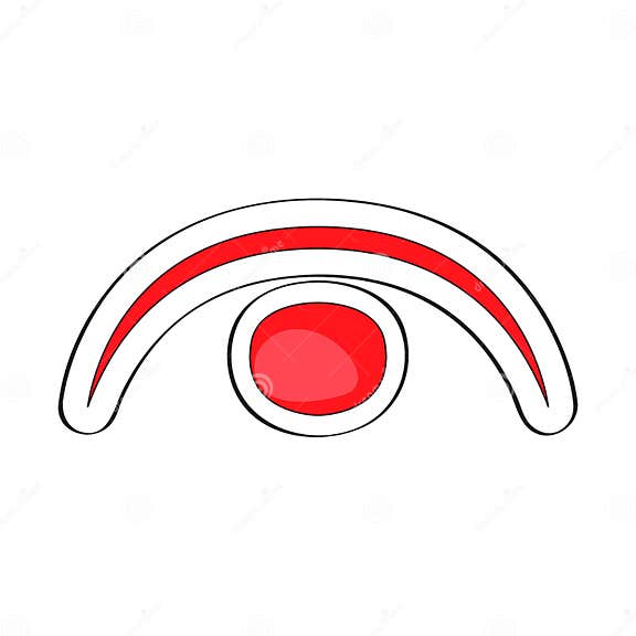 Isolated Fermata Image. Comic Musical Note Stock Vector - Illustration ...