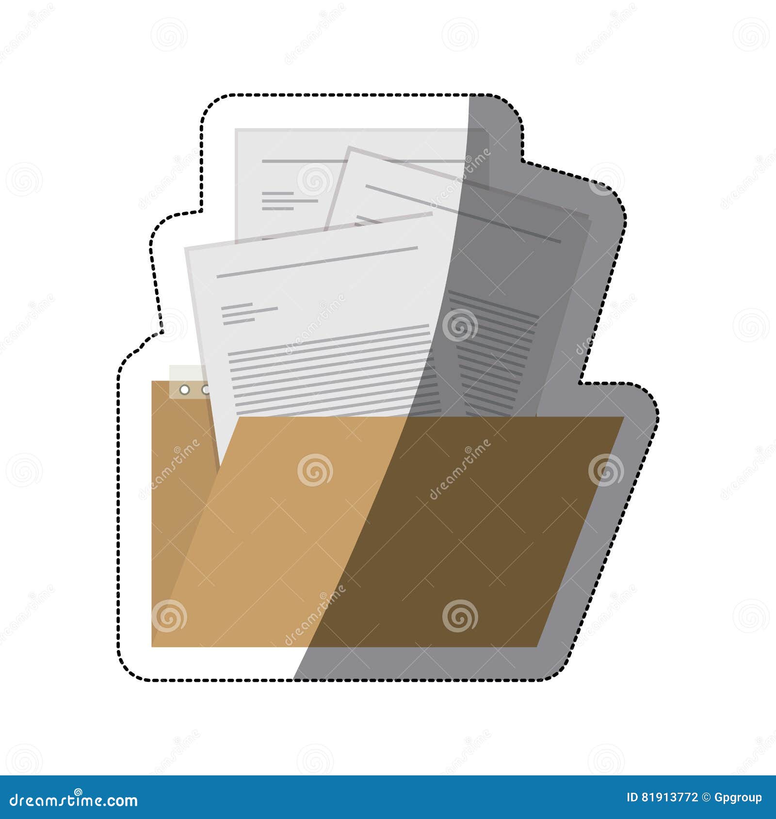 Isolated file design stock illustration. Illustration of element - 81913772
