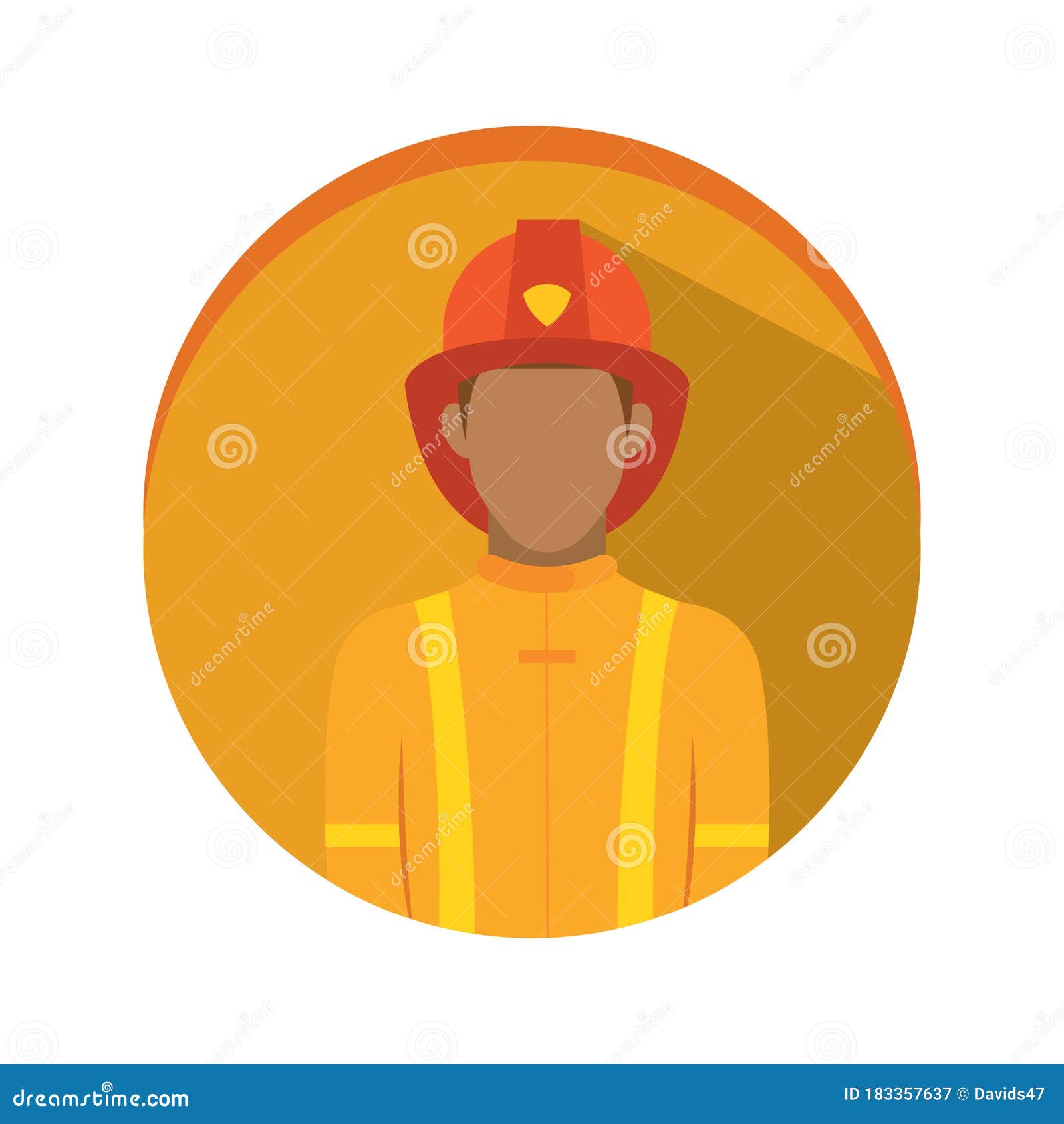 Isolated fire man icon stock vector. Illustration of icon - 183357637