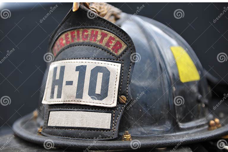 Isolated firemans hat stock image. Image of bravery, headgear - 6616281