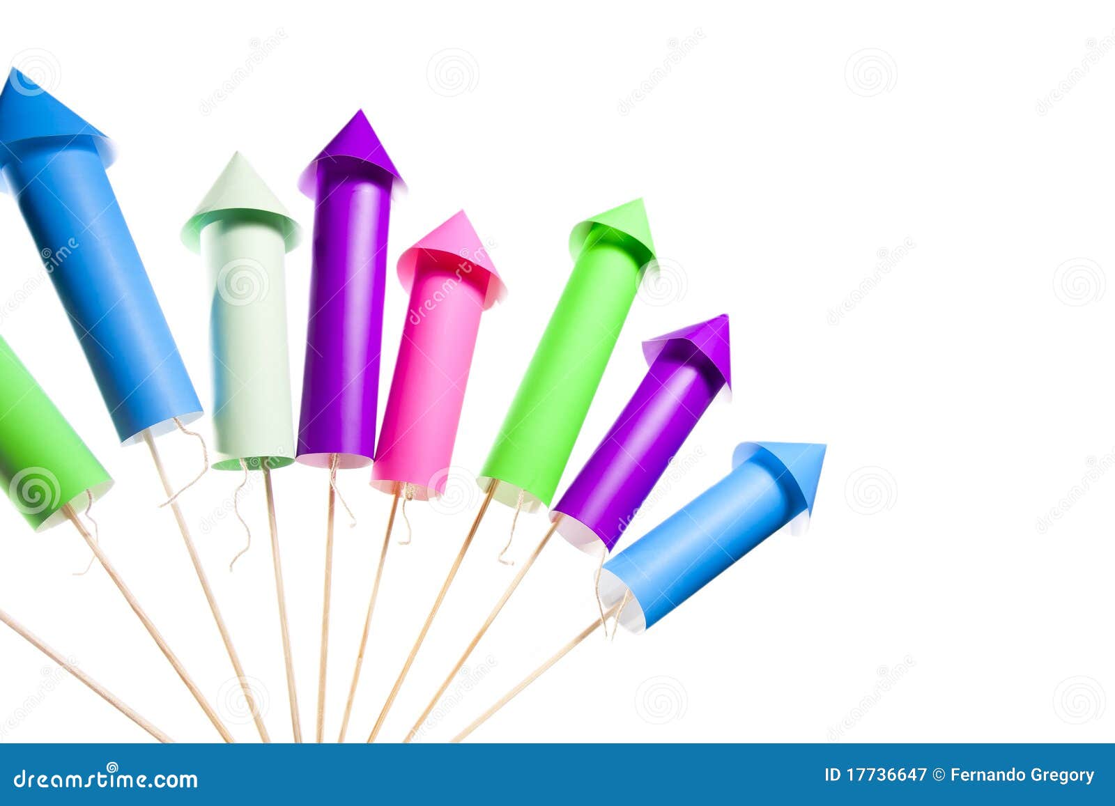 Isolated fireworks rockets stock image. Image of happy - 17736647