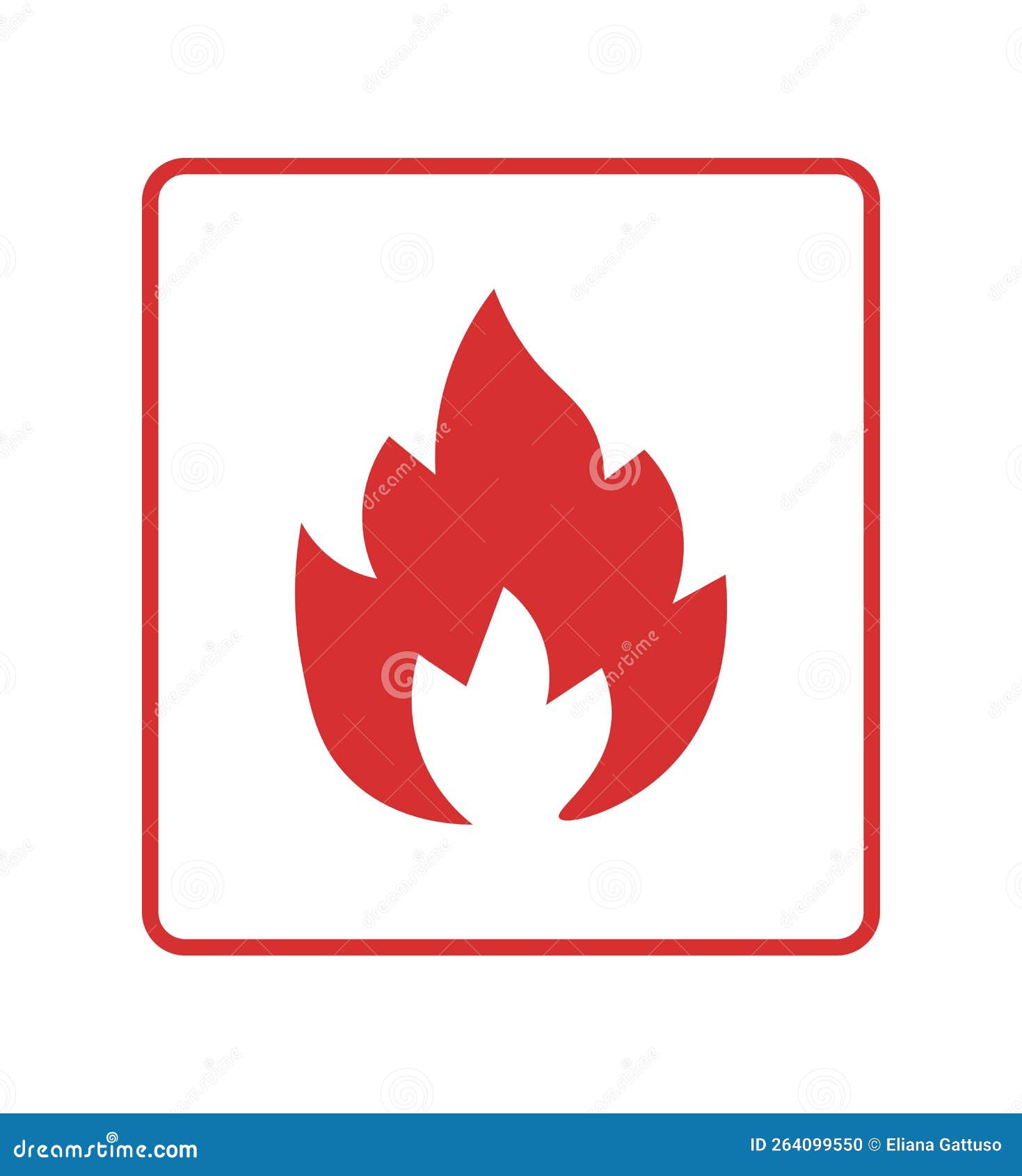 Isolated Flammable Icon. Concept of Labels and Packaging Stock Vector ...