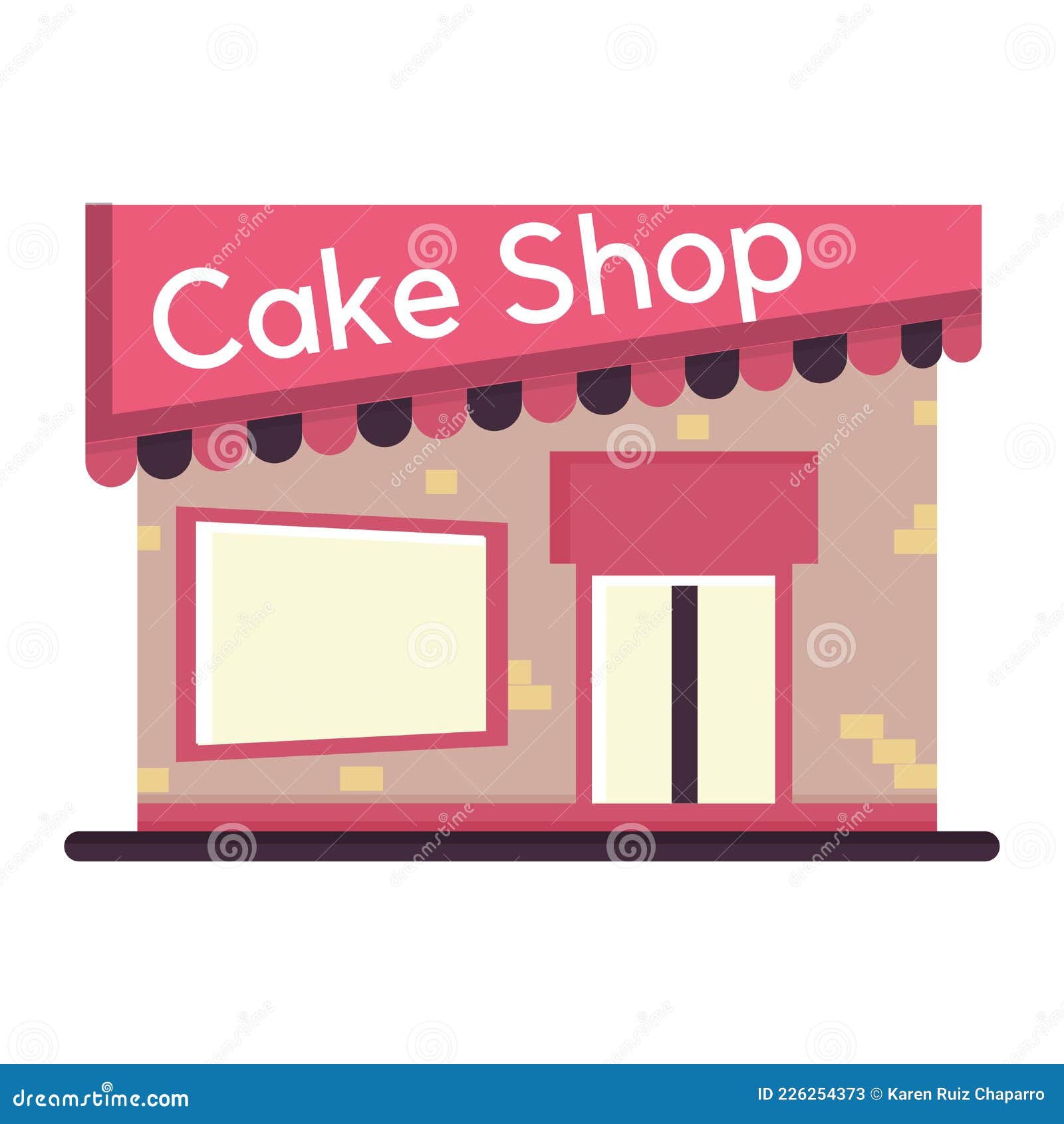 Isolated Flat Cake Shop Icon Stock Vector - Illustration of cake, store ...