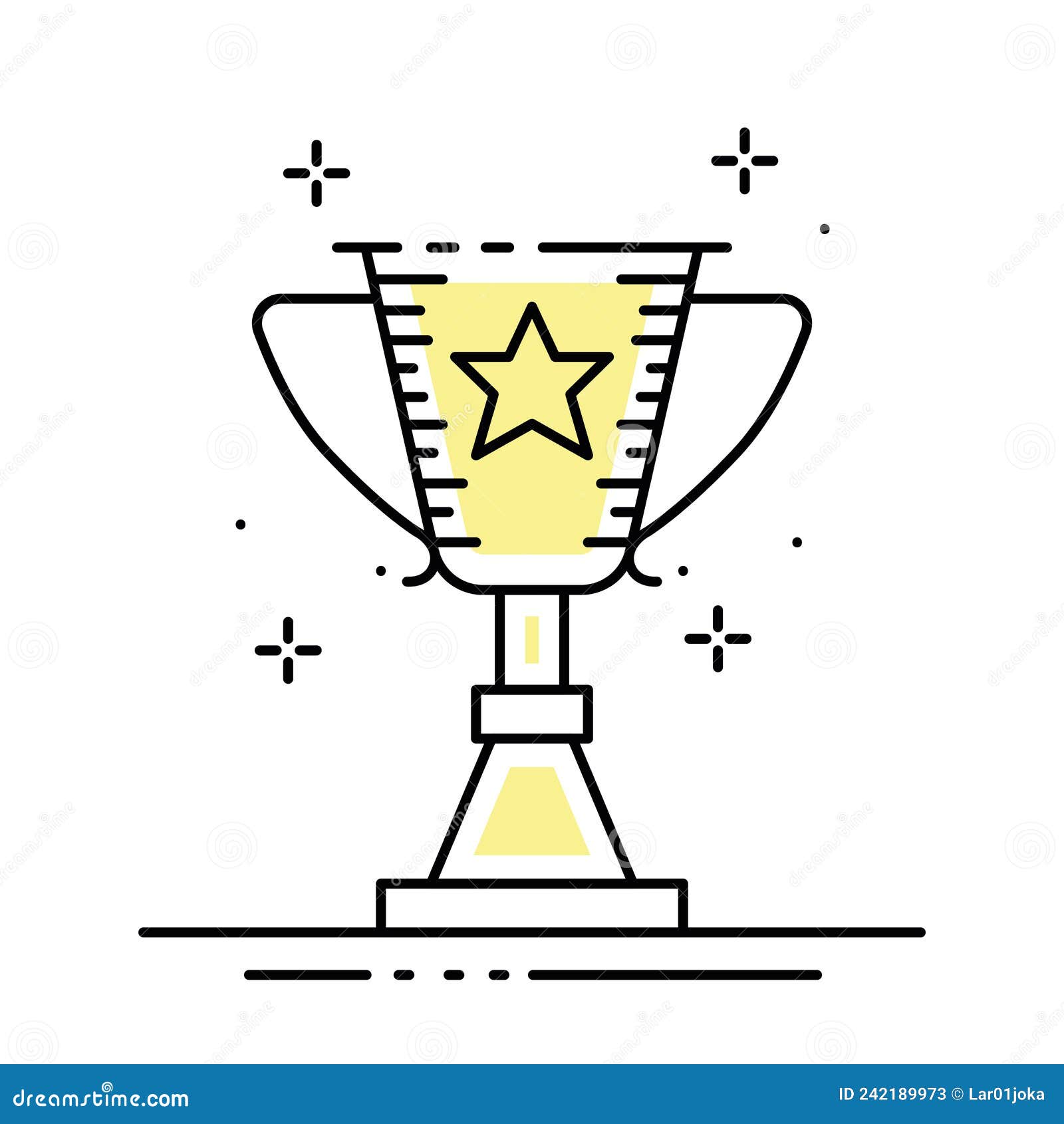 Isolated Flat Design Champion Cup Icon Vector Stock Vector ...