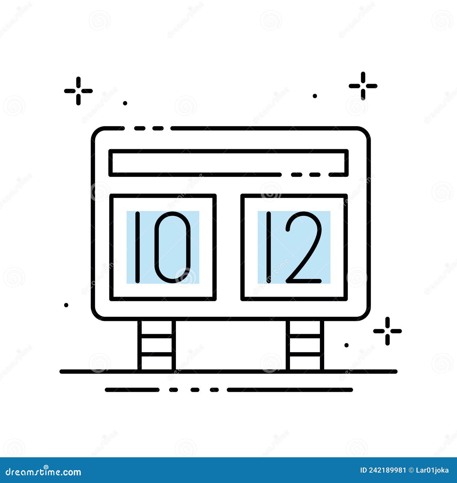 Isolated Flat Design Sport Score Board Icon Vector Stock Vector ...