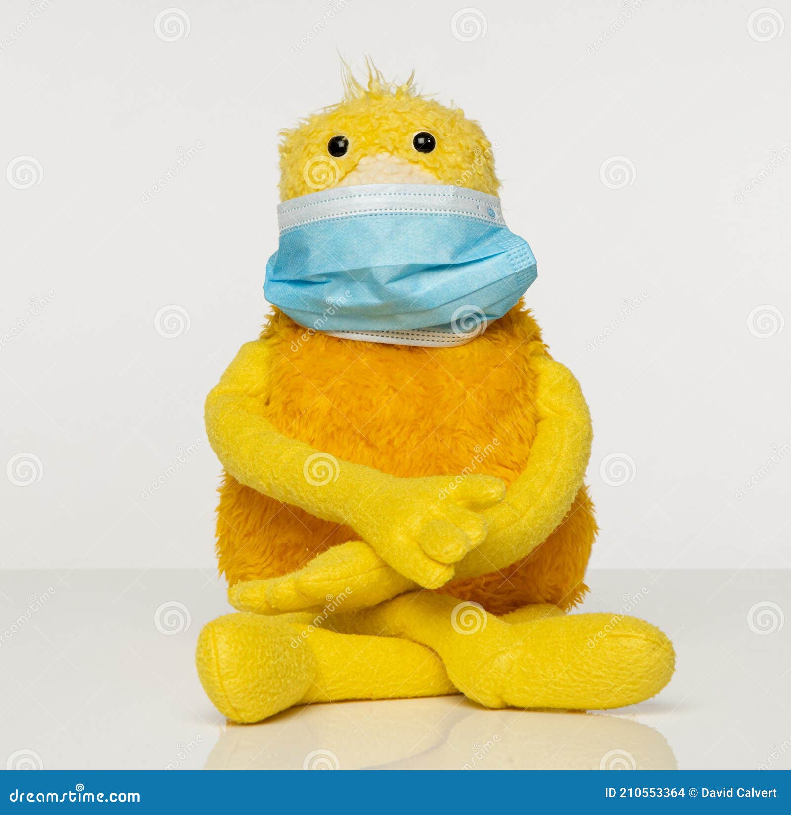 Flat Eric Puppet Wearing a Face Mask Stock Photo - Image of children ...