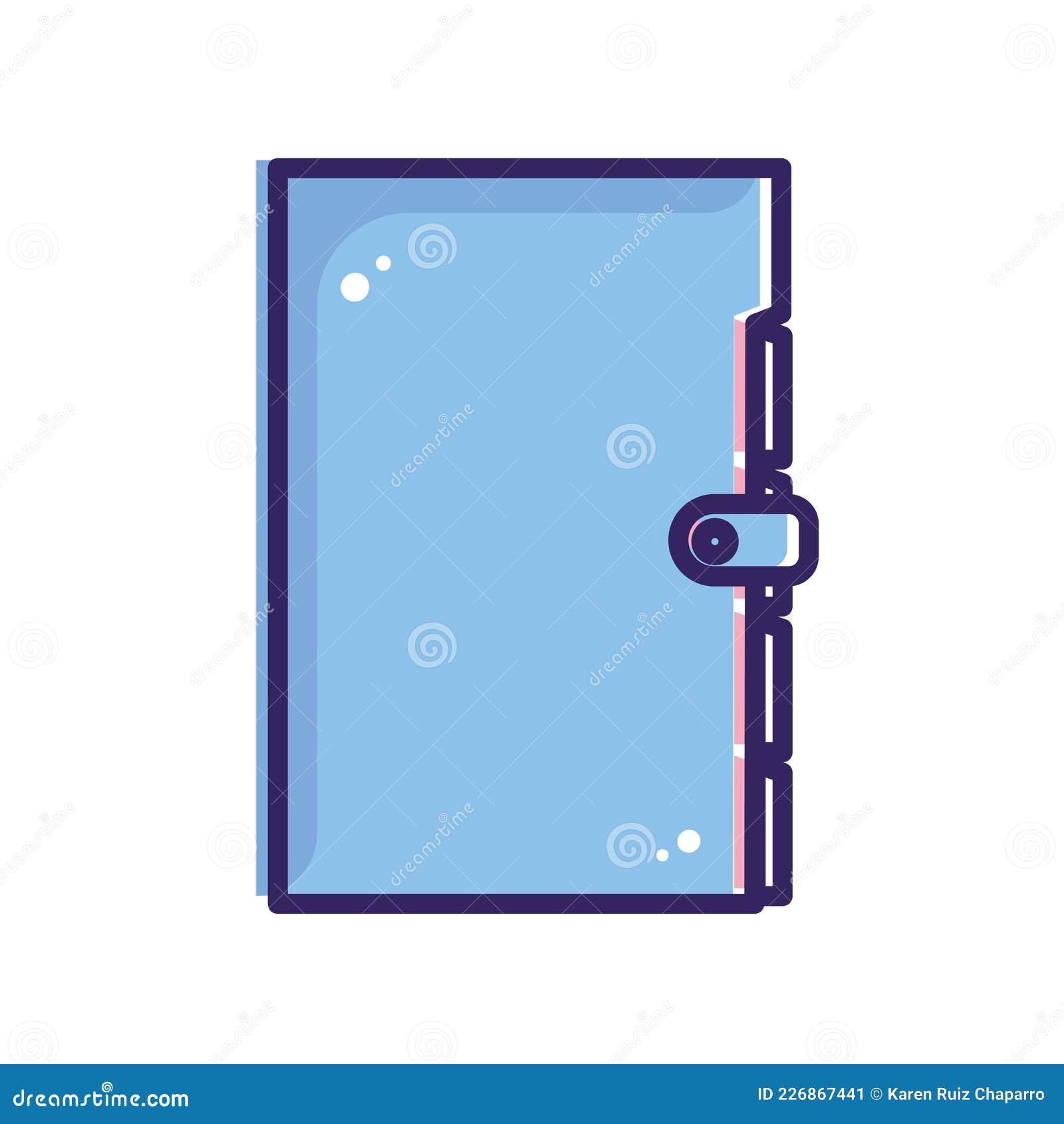 Isolated Flat Folder Icon School Supply Icon Stock Vector ...