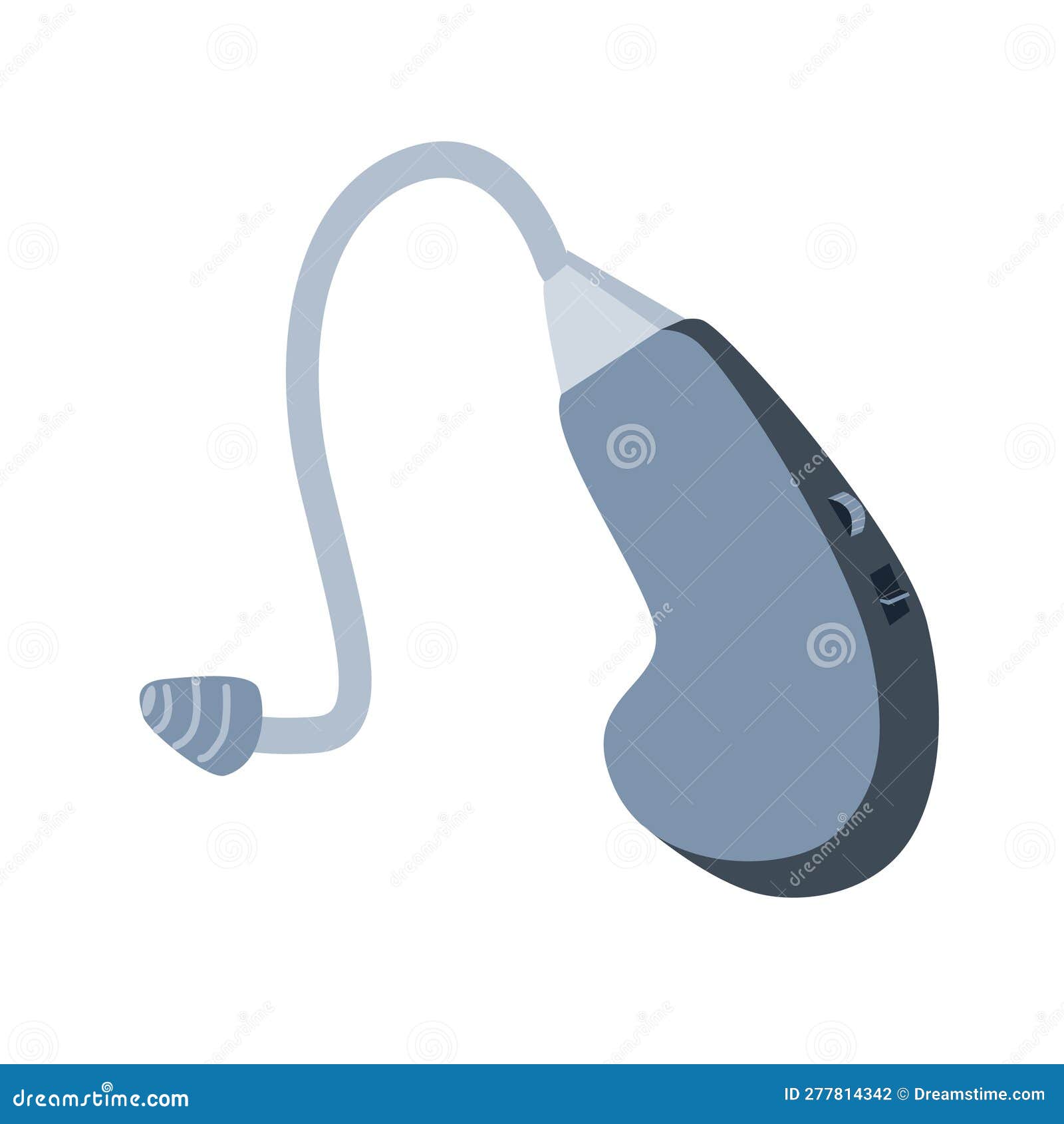 Isolated Flat Hearing Aid Icon Digital Device Stock Vector ...