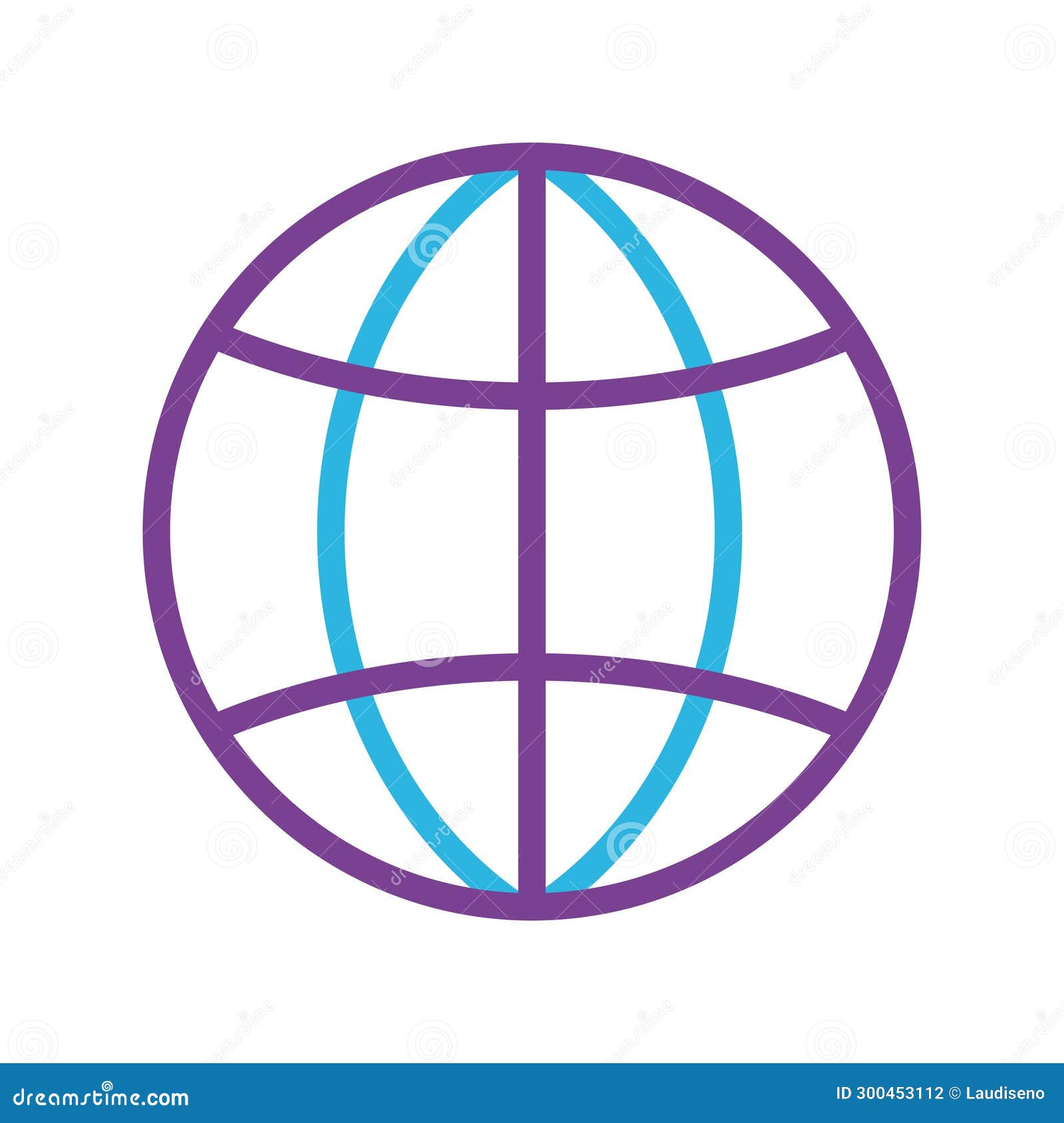 Isolated Flat World Icon Vector Stock Vector - Illustration of modern ...