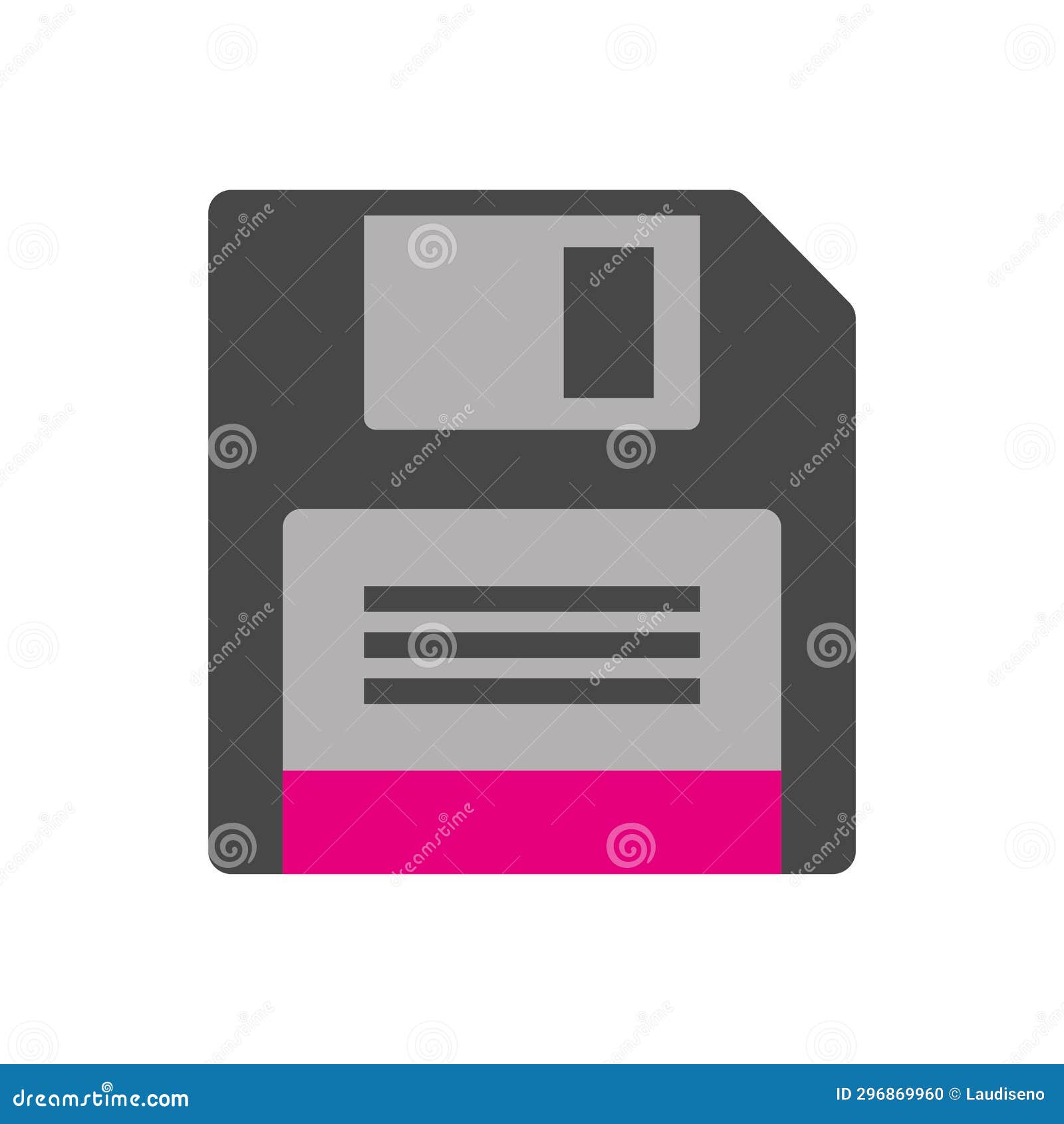 Isolated Floppy Disk Office Supply Icon Vector Stock Vector ...