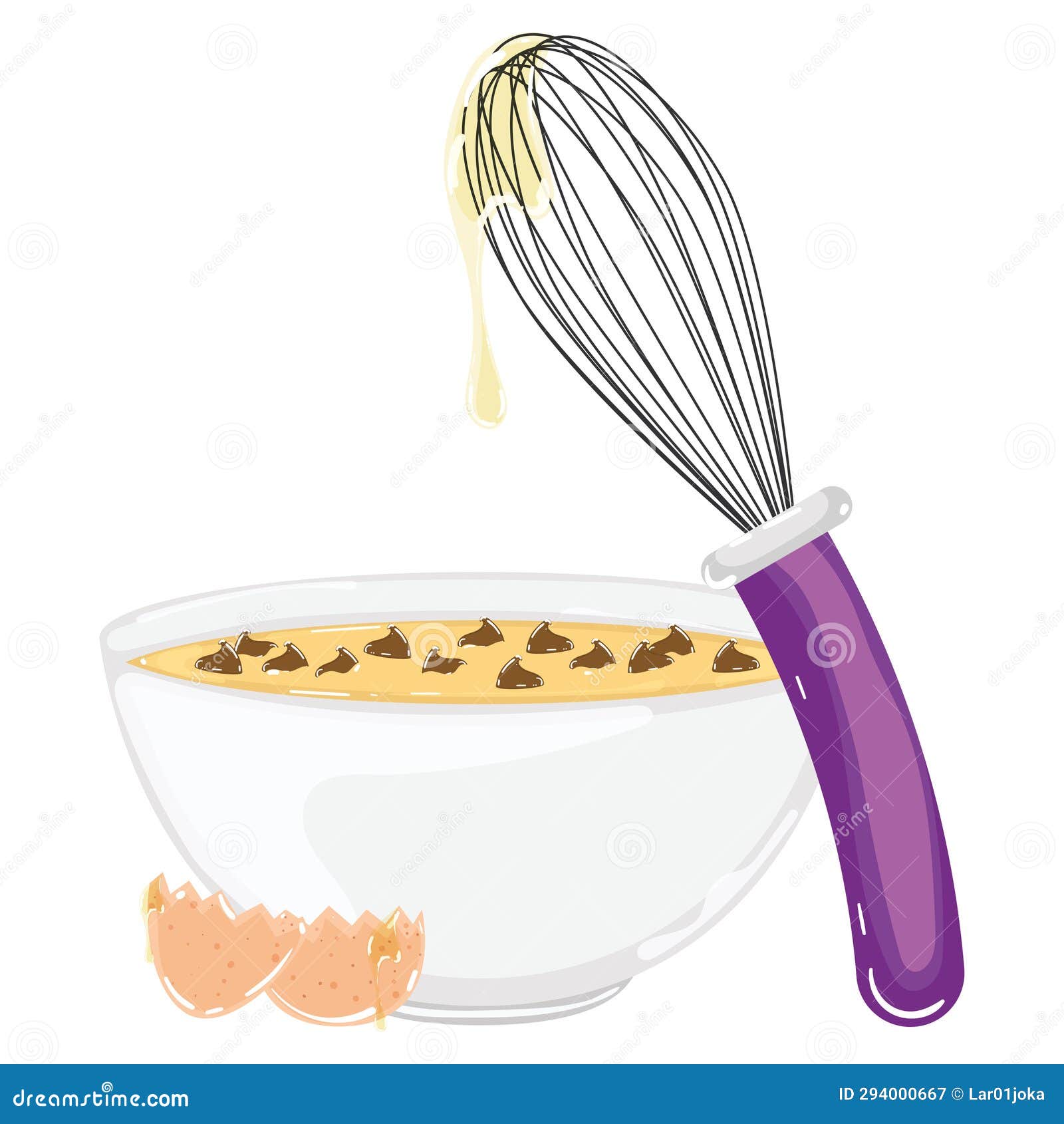 Isolated Flour Bowl with a Blender Vector Stock Vector - Illustration ...