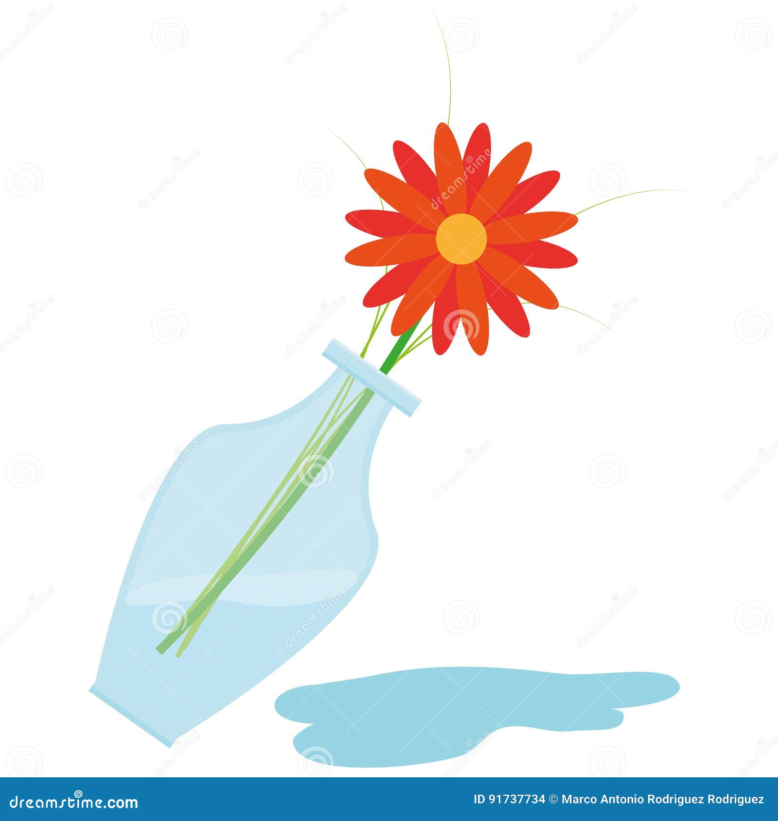 Isolated Flower Illustration Stock Vector - Illustration of generated ...