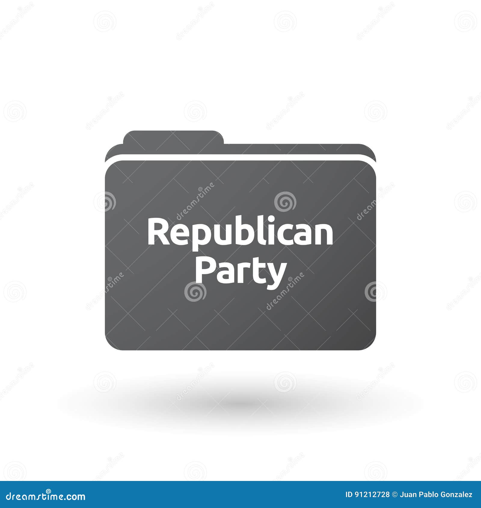 Isolated Folder Signal with the Text Republican Party Stock ...