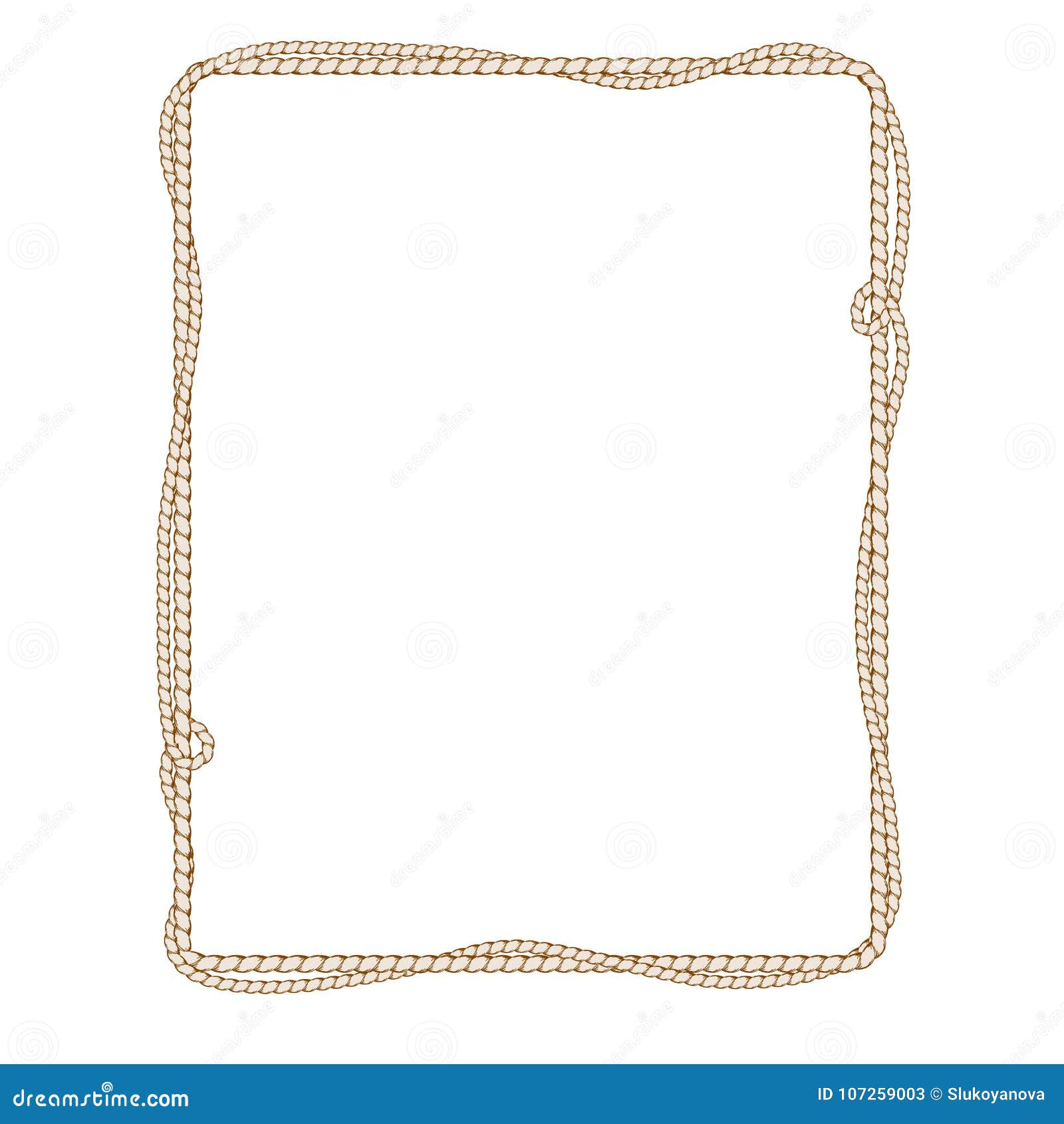 Rope Frame With Cowboy Hat And Cowboy Boot. Vector Vintage Illustration ...