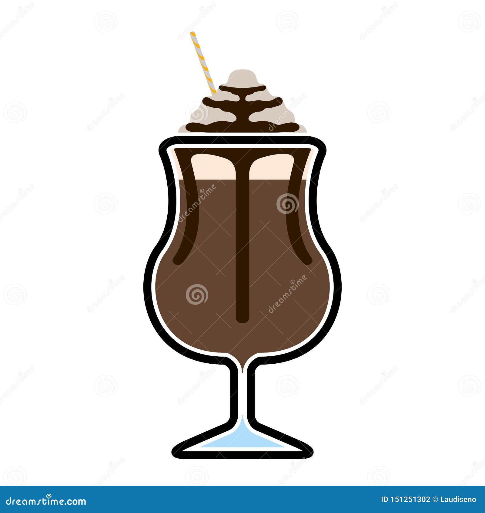 Isolated frappe icon stock vector. Illustration of espresso - 151251302
