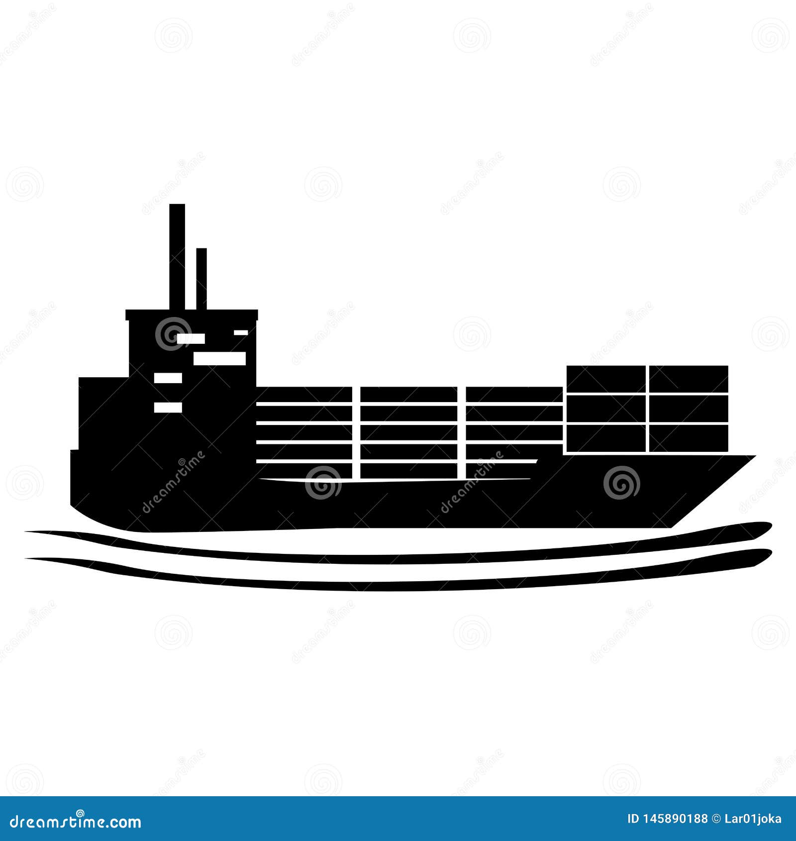 Isolated Freighter Icon Image Vector Illustration | CartoonDealer.com ...
