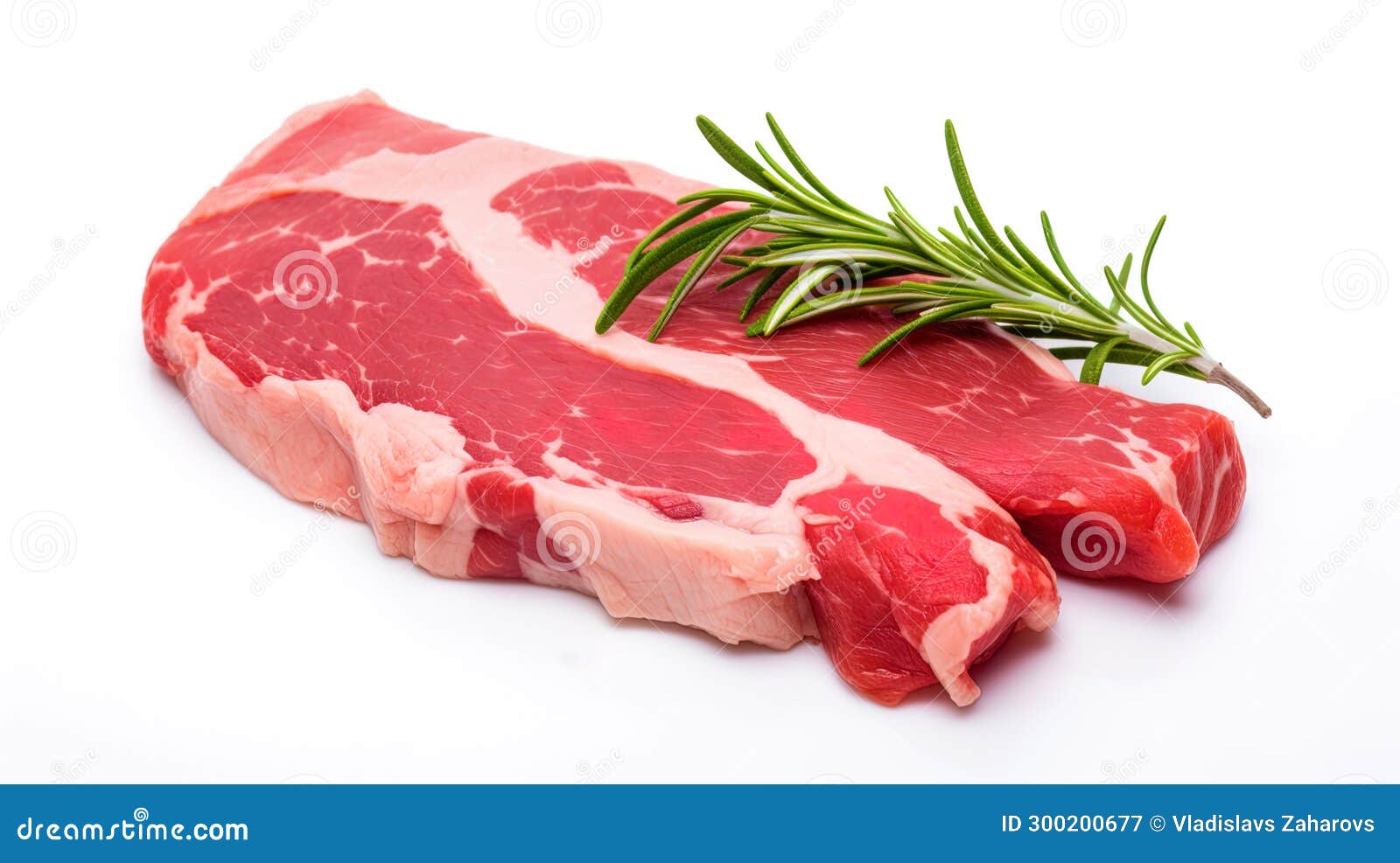 Isolated Fresh Meat on a White Background Stock Illustration ...