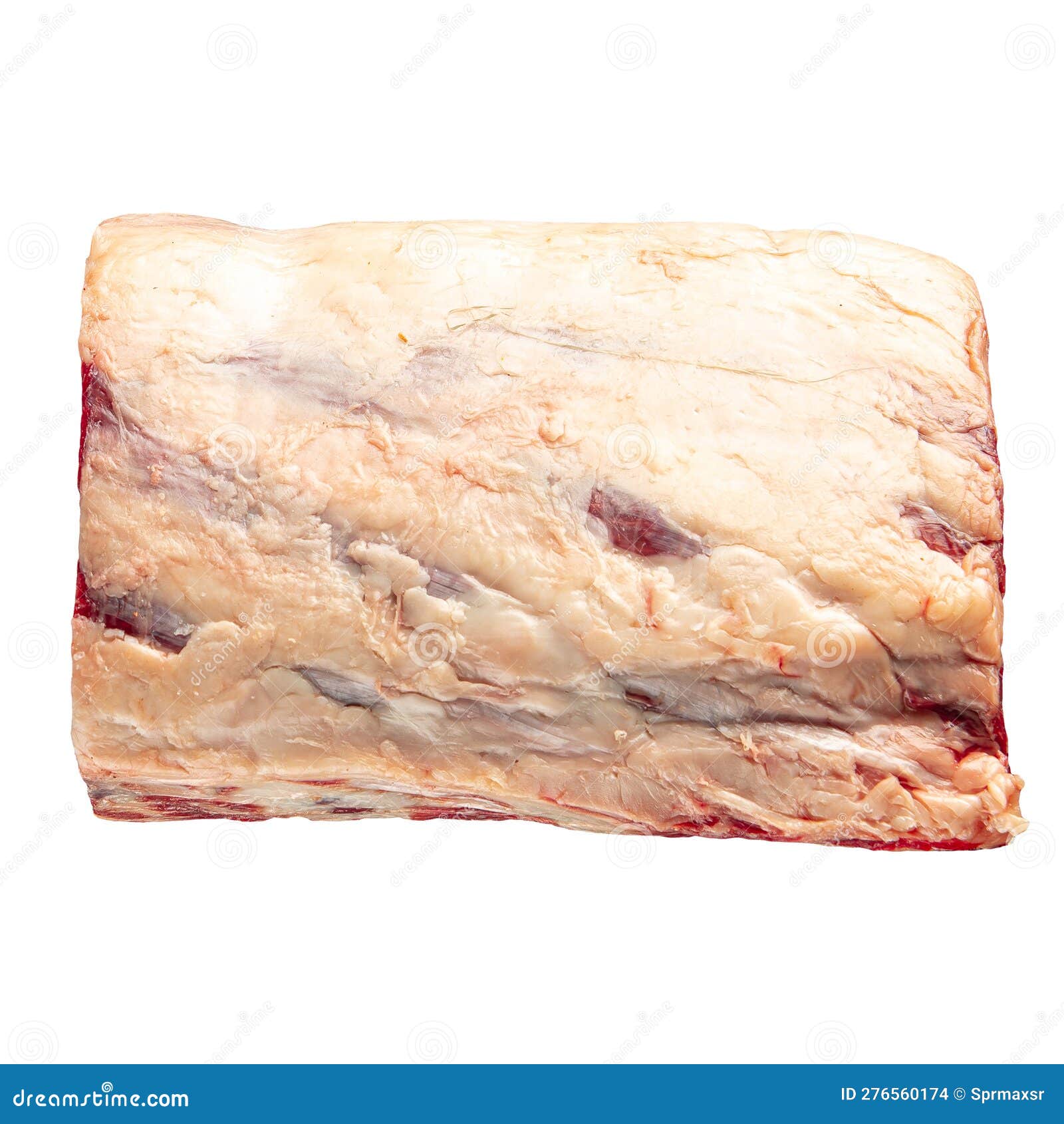 Isolated Fresh Raw Marbled Beef Meat Steak Stock Photo - Image of ...