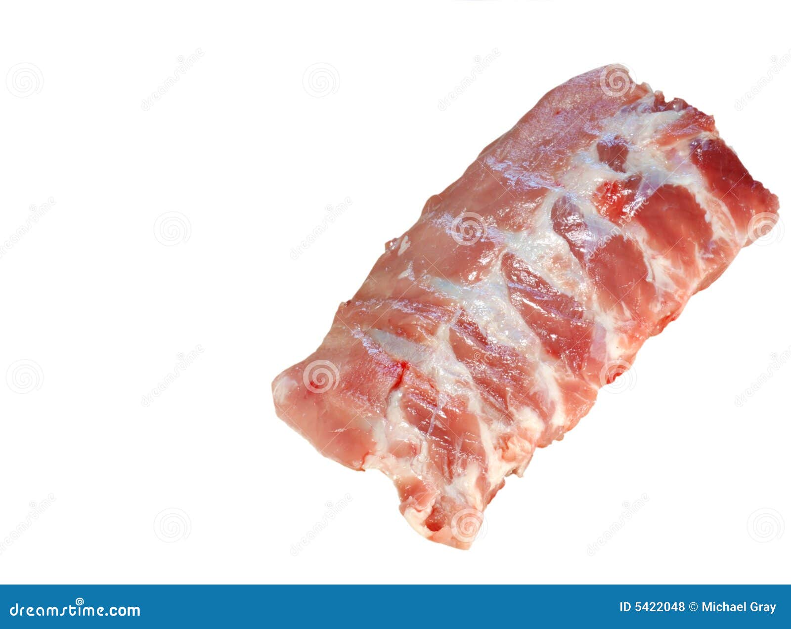 Isolated Fresh Raw Spare Ribs Stock Photo - Image of background ...