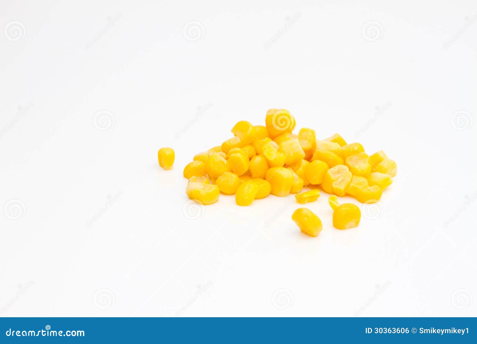 Isolated fresh sweetcorn stock photo. Image of crop, legume - 30363606
