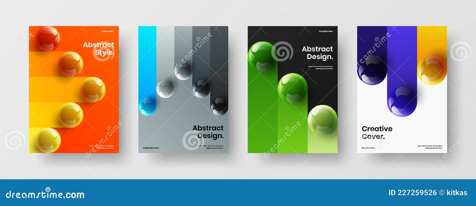 Isolated Front Page Design Vector Concept Composition Stock Vector ...