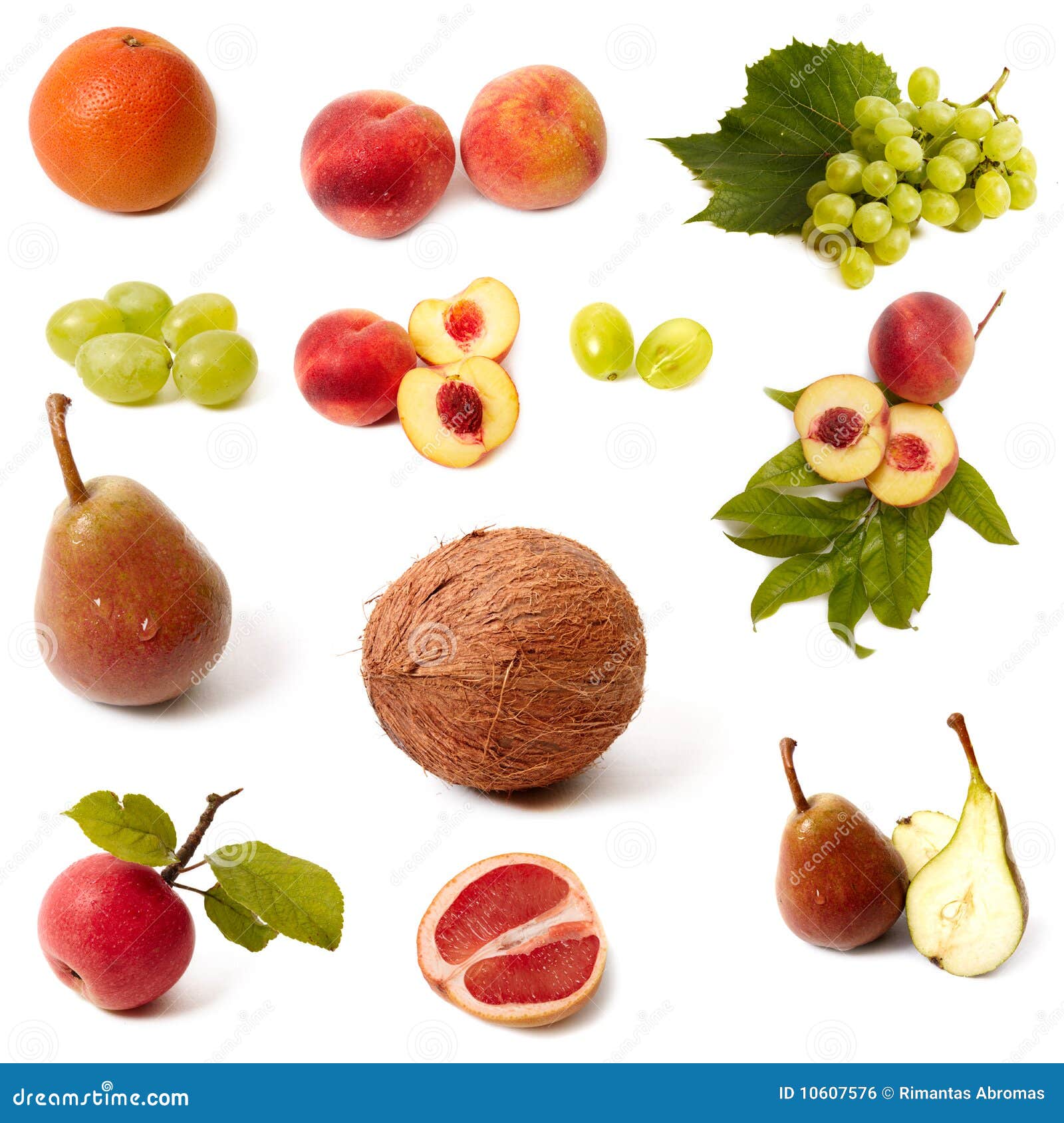 Isolated fruit set stock photo. Image of food, pear, isolated - 10607576