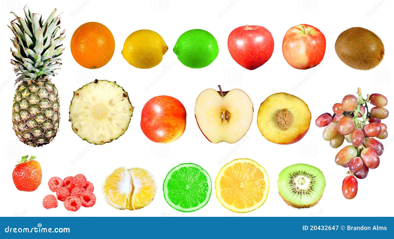 Isolated fruits stock image. Image of grapefruit, health - 20432647