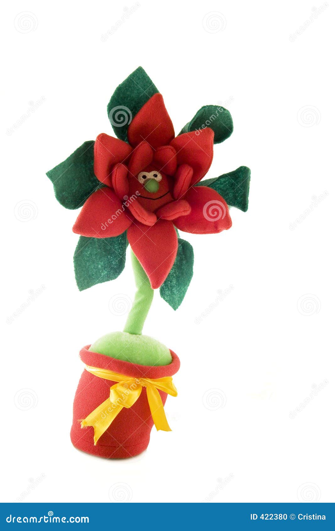 Isolated funny flower stock photo. Image of fake, animated - 422380