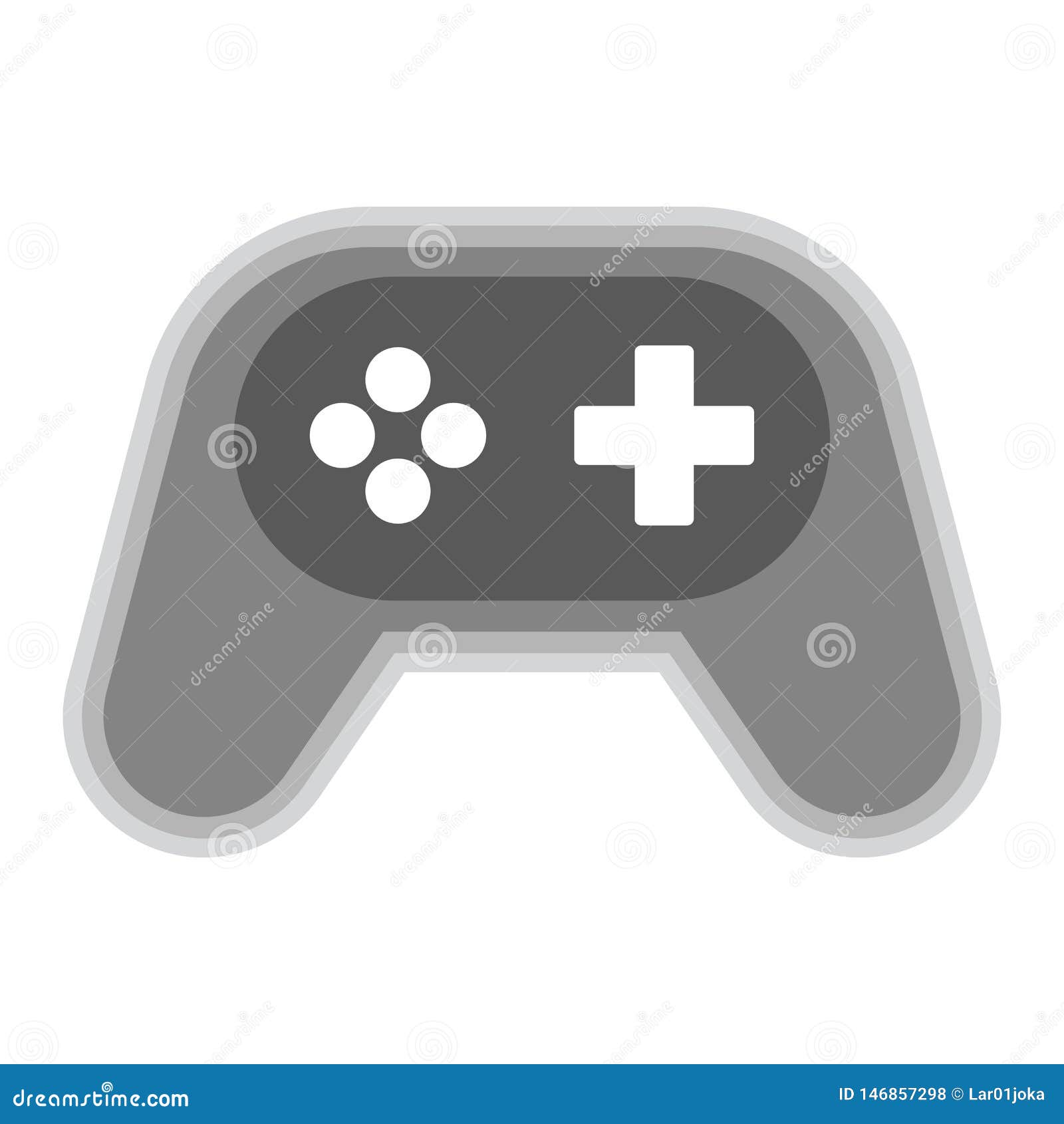 Isolated Gamepad Symbol on White Background Stock Vector - Illustration ...