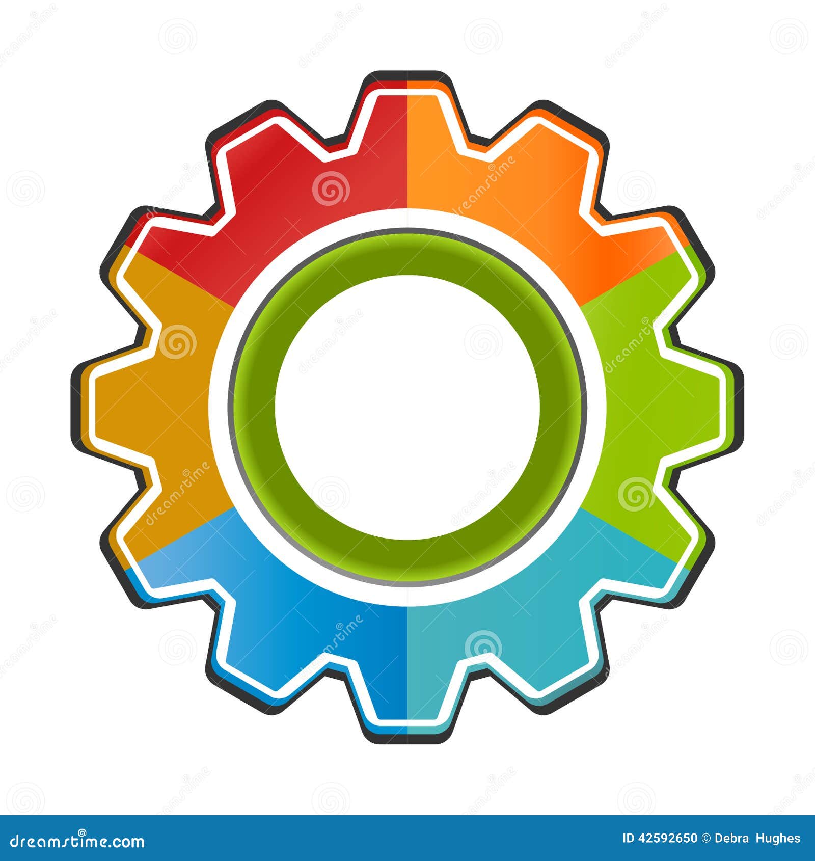 Isolated Gear Chart Icon stock vector. Illustration of engine - 42592650