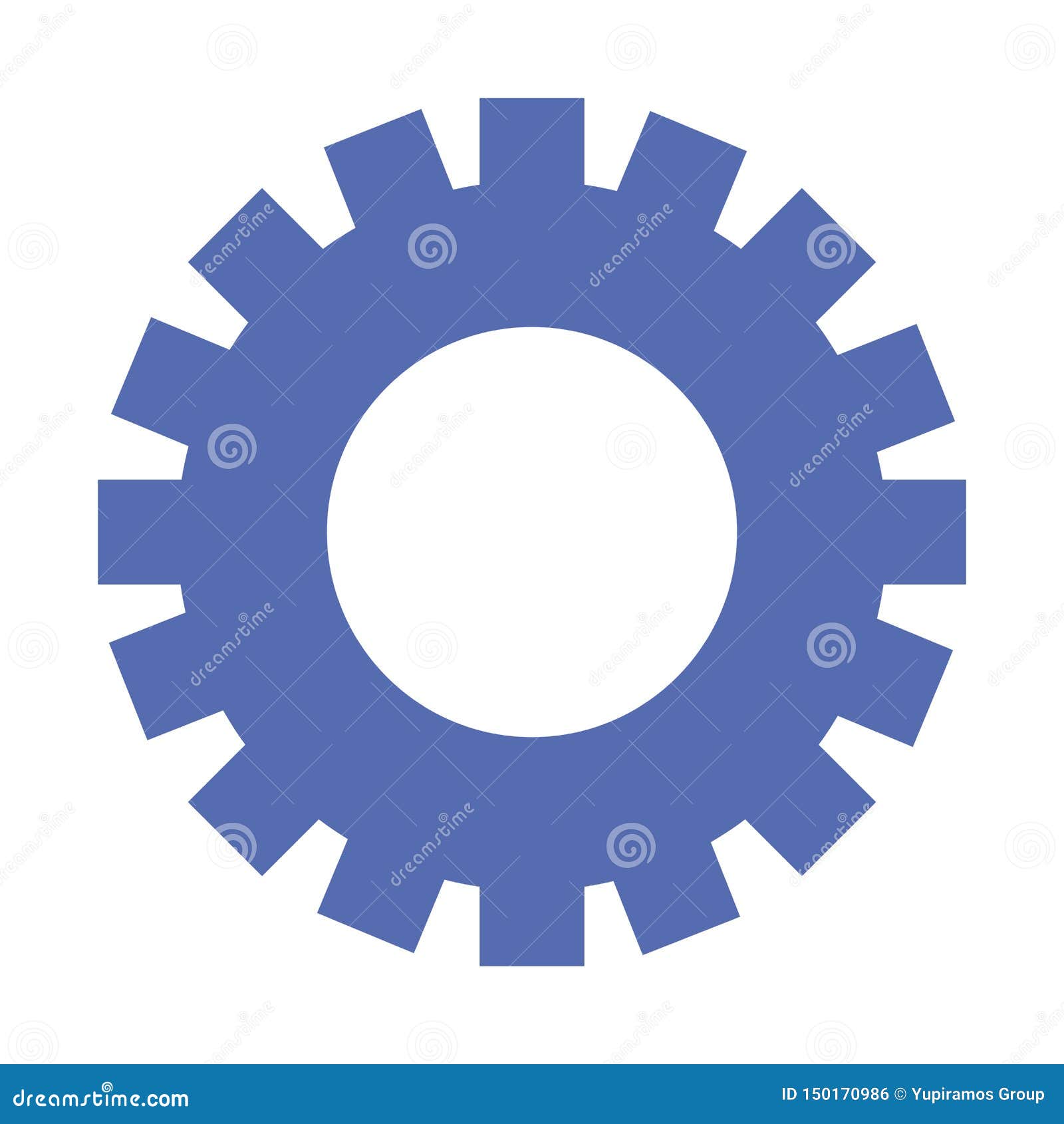Isolated Gear Part Design Vector Illustration Stock Vector ...