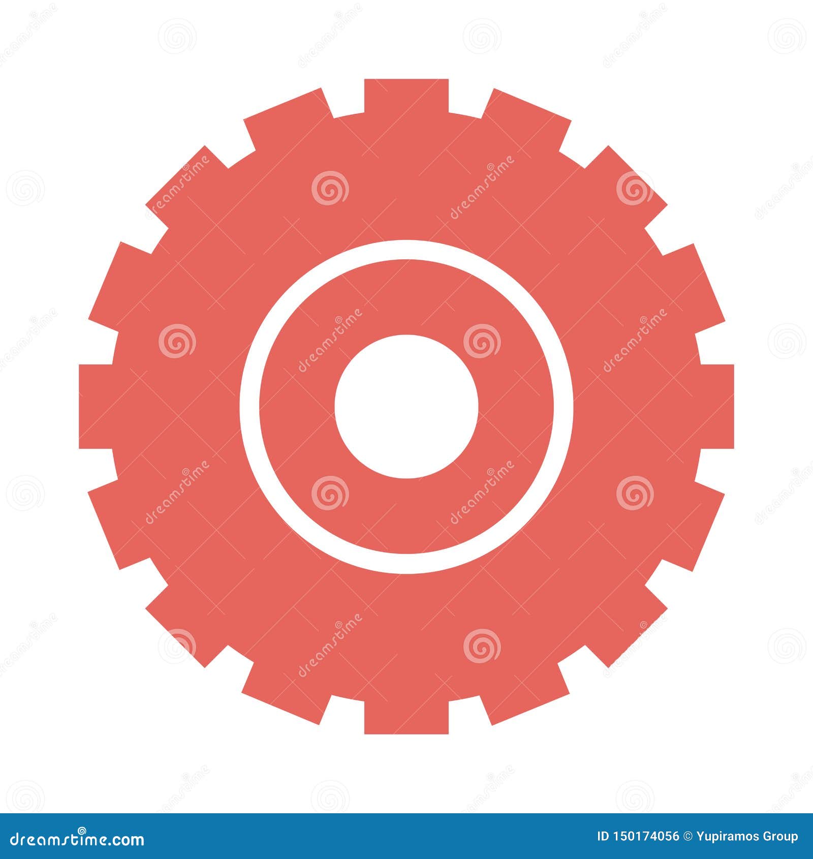 Isolated Gear Part Design Vector Illustration Stock Vector ...