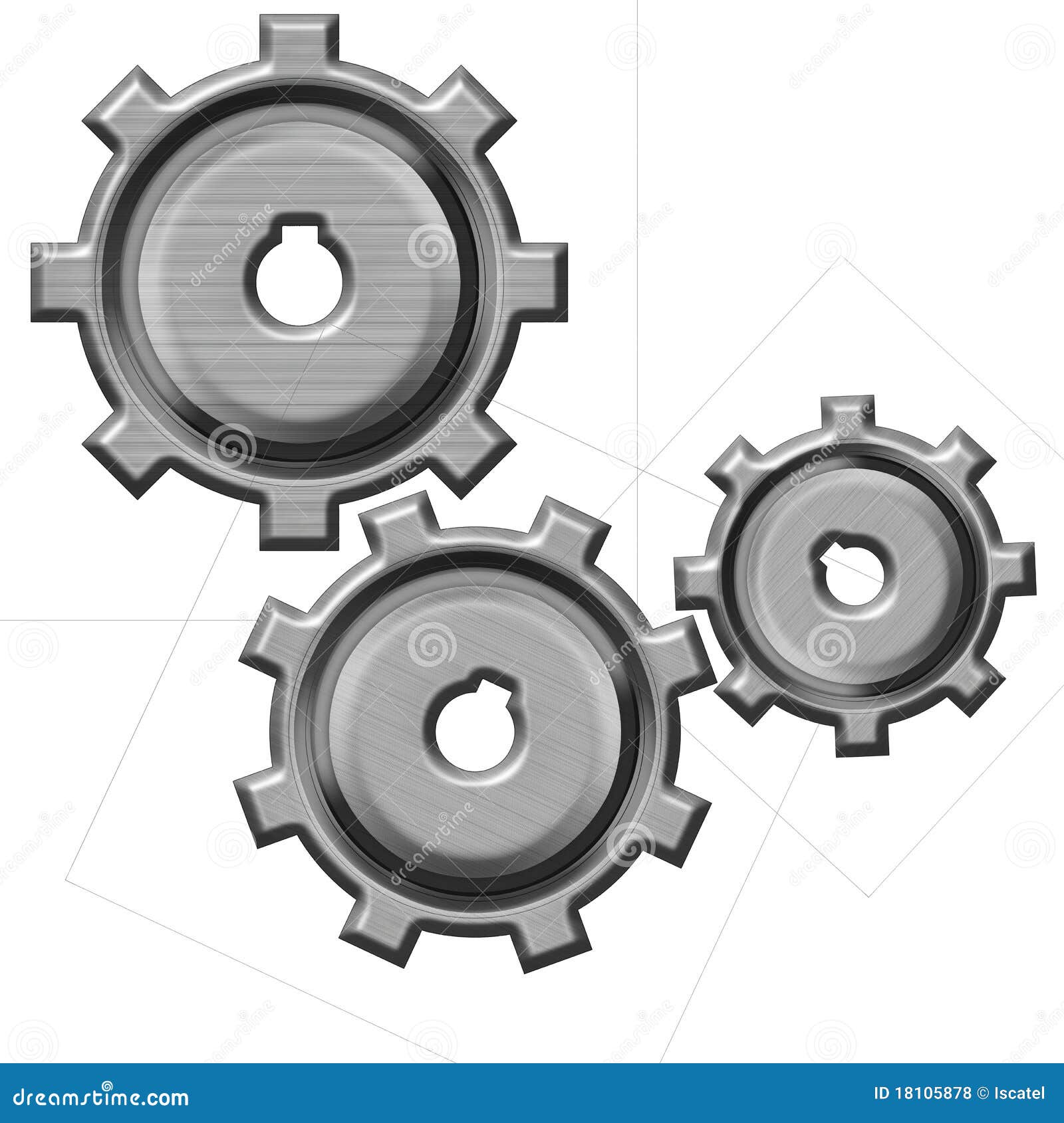 Isolated gears stock illustration. Illustration of engine - 18105878
