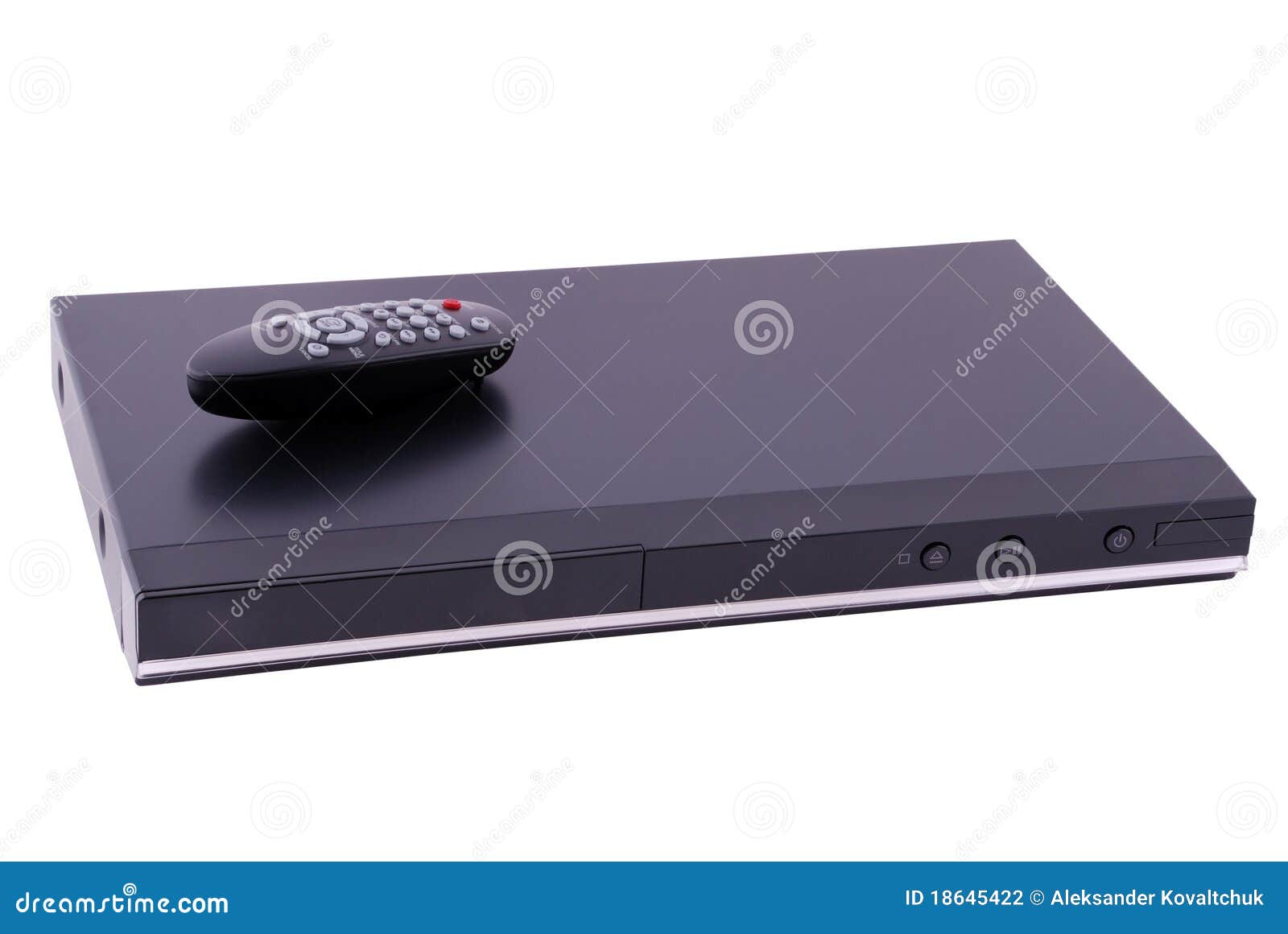 Isolated Generic DVD Player Stock Photo - Image of white, equipment ...