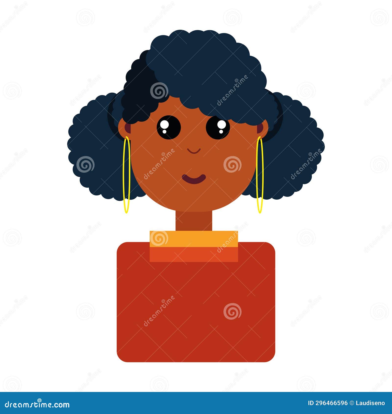 Isolated Geometric Female Cute Character Vector Stock Illustration ...