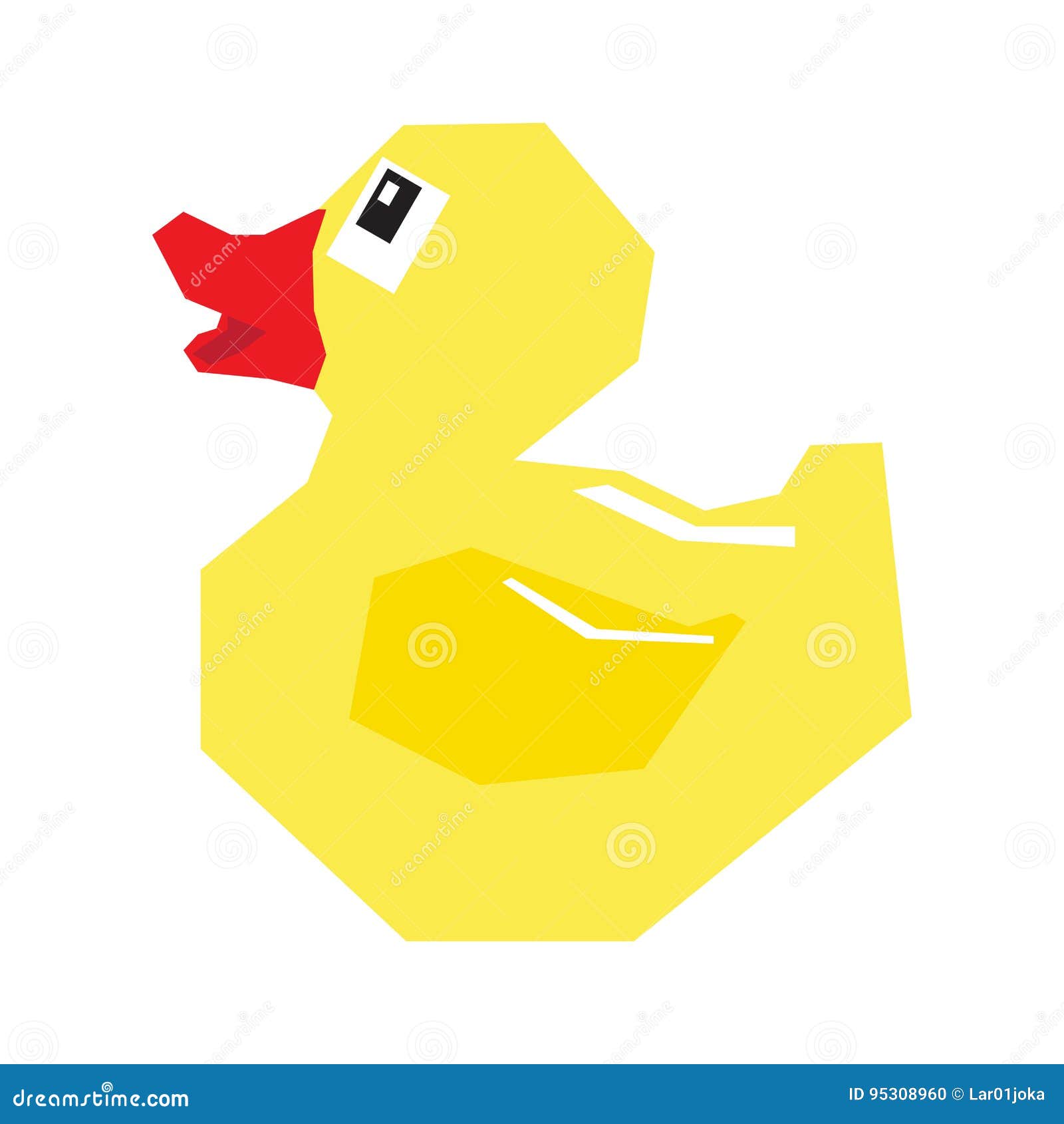 Isolated Geometric Rubber Duck Stock Vector - Illustration of color ...