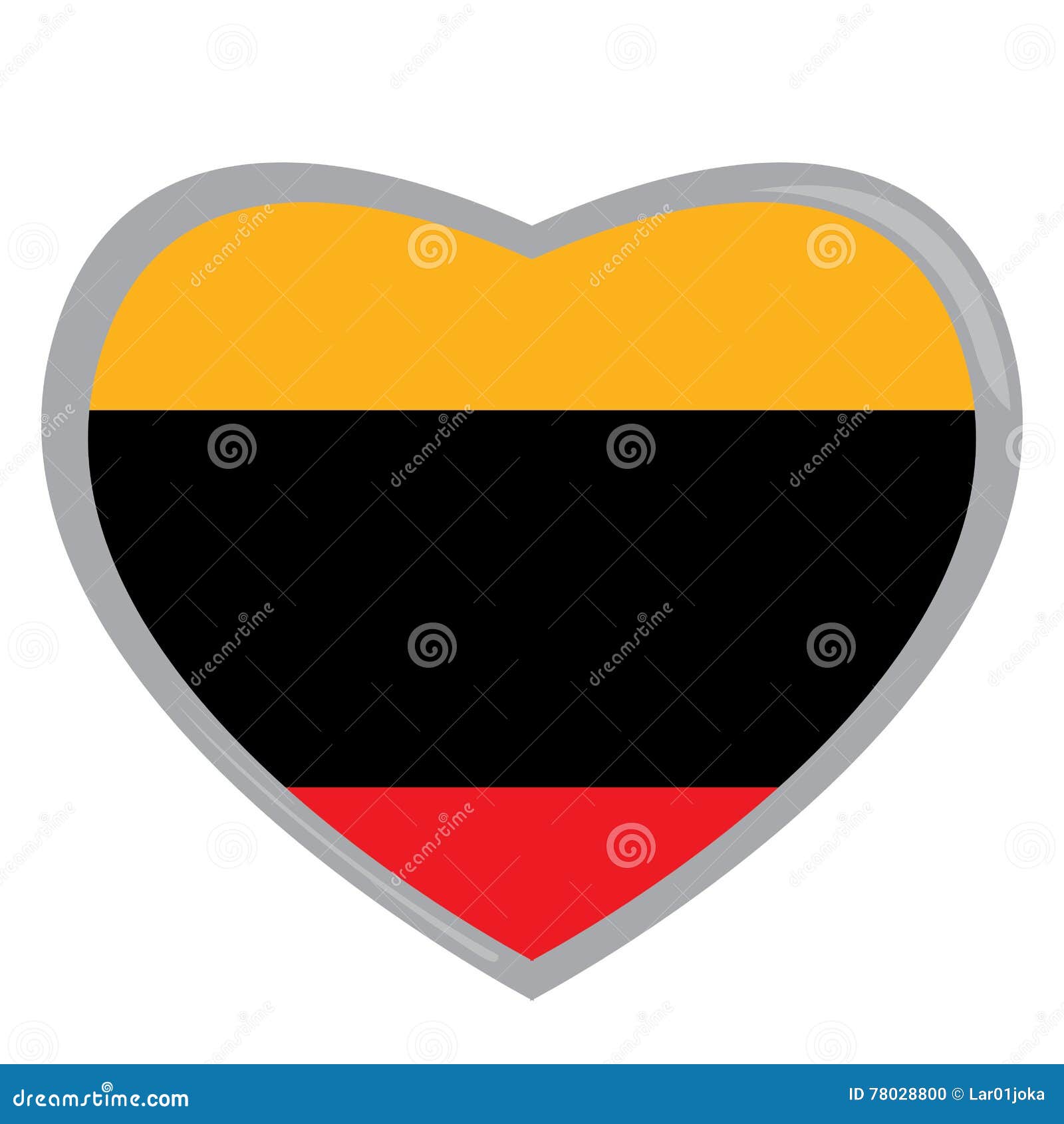 Isolated German flag stock illustration. Illustration of banner - 78028800