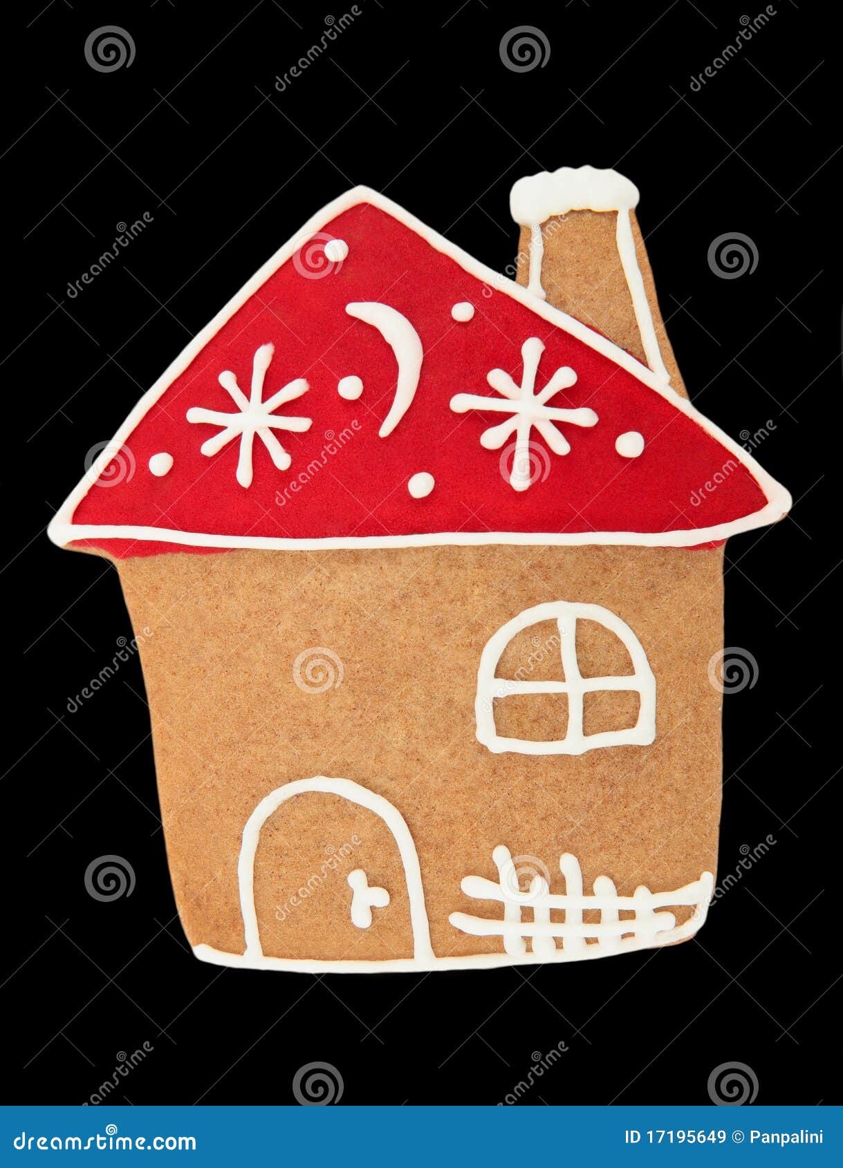 Isolated Gingerbread House stock image. Image of background - 17195649