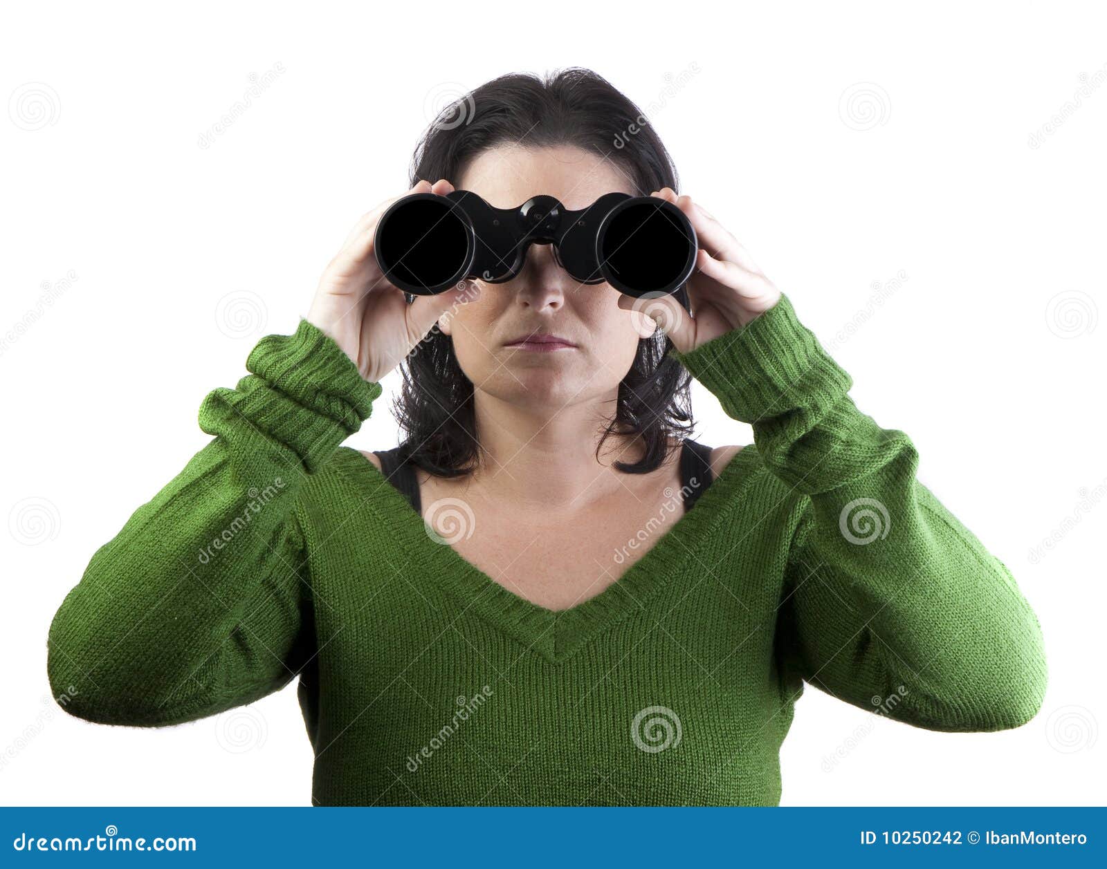 Isolated Girl Searching for Business Stock Photo - Image of girl, copy ...