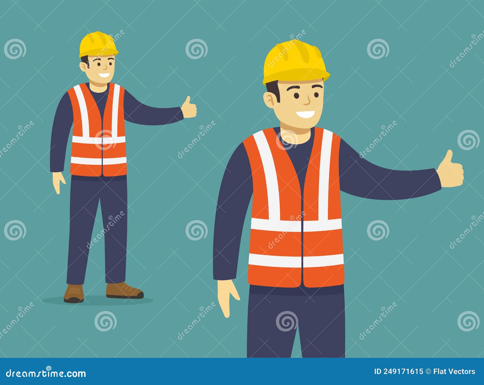 Construction Personal Protective Equipment Clipart Vector Illustration ...
