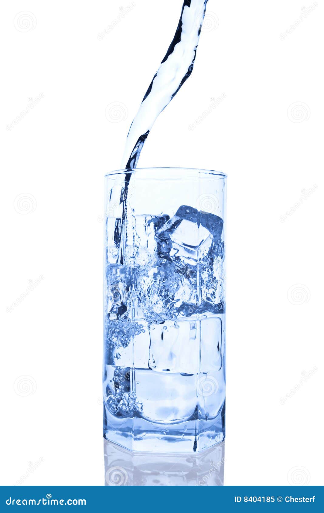 Isolated Glass with Splashing Water Stock Image - Image of splash, pure ...