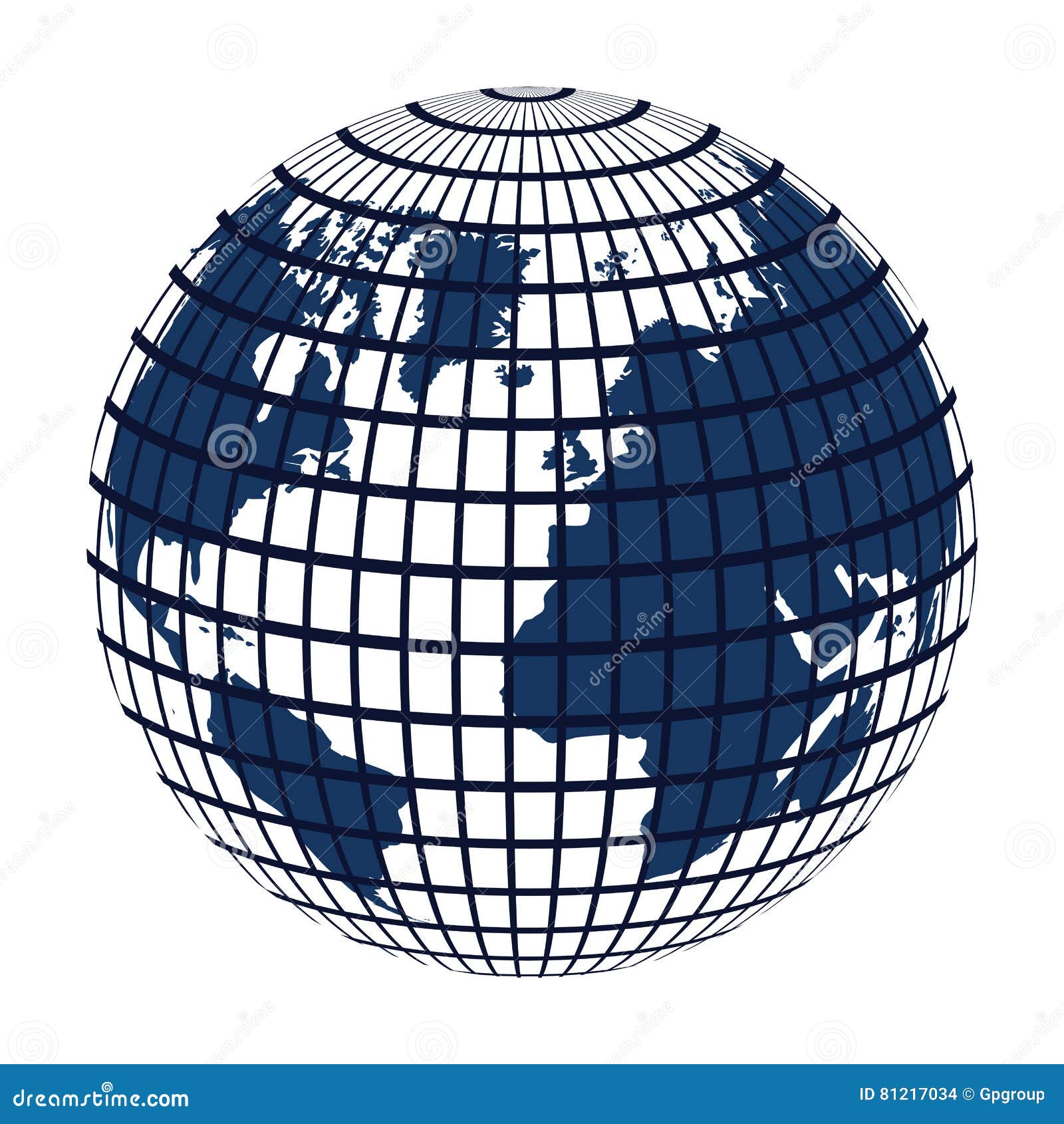Isolated Global Sphere Design Stock Vector - Illustration of multimedia ...