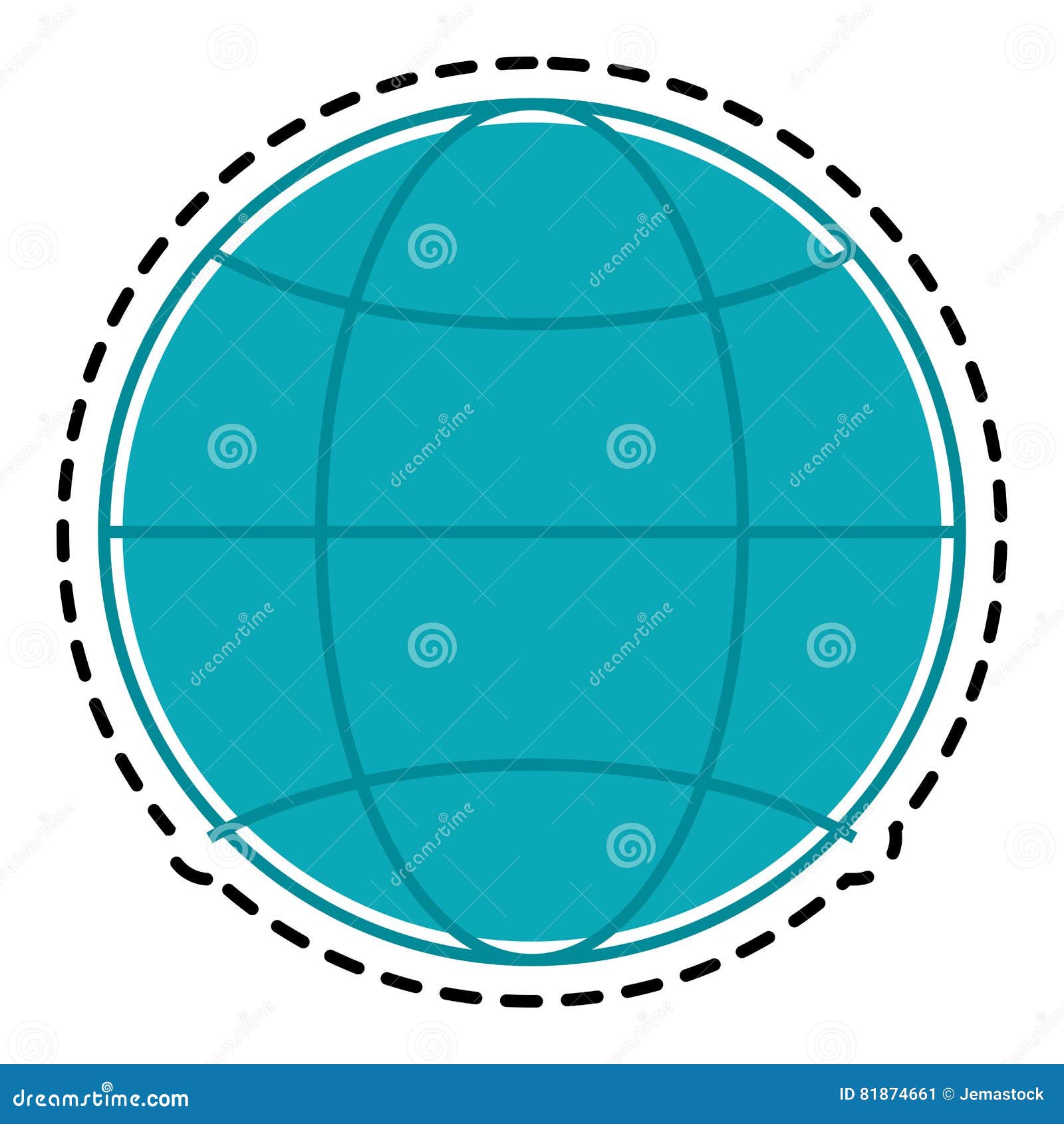 Isolated Global Sphere Design Stock Vector - Illustration of ...