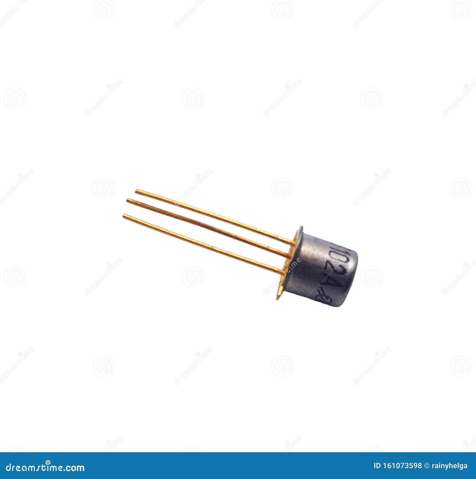 Isolated Gold and Silver Transistor Stock Photo - Image of computer ...