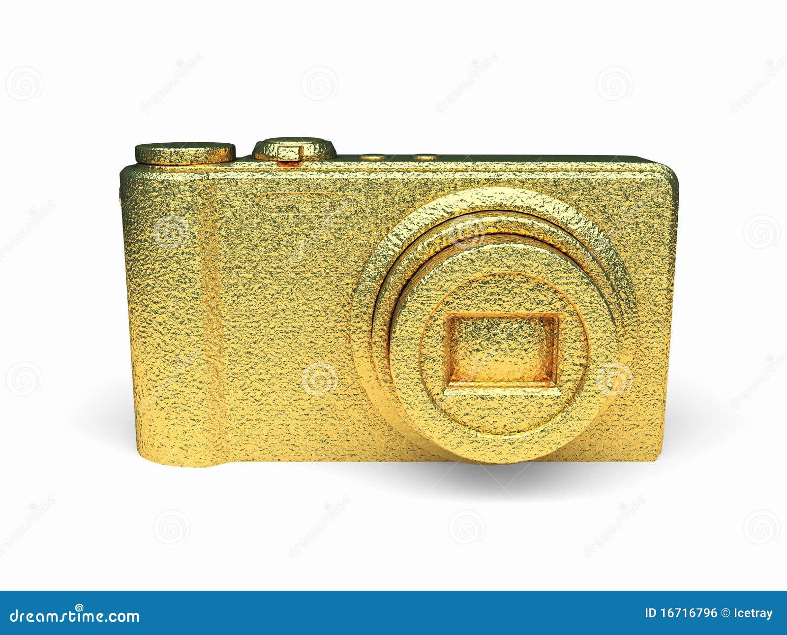 Isolated golden camera stock illustration. Illustration of scratches ...