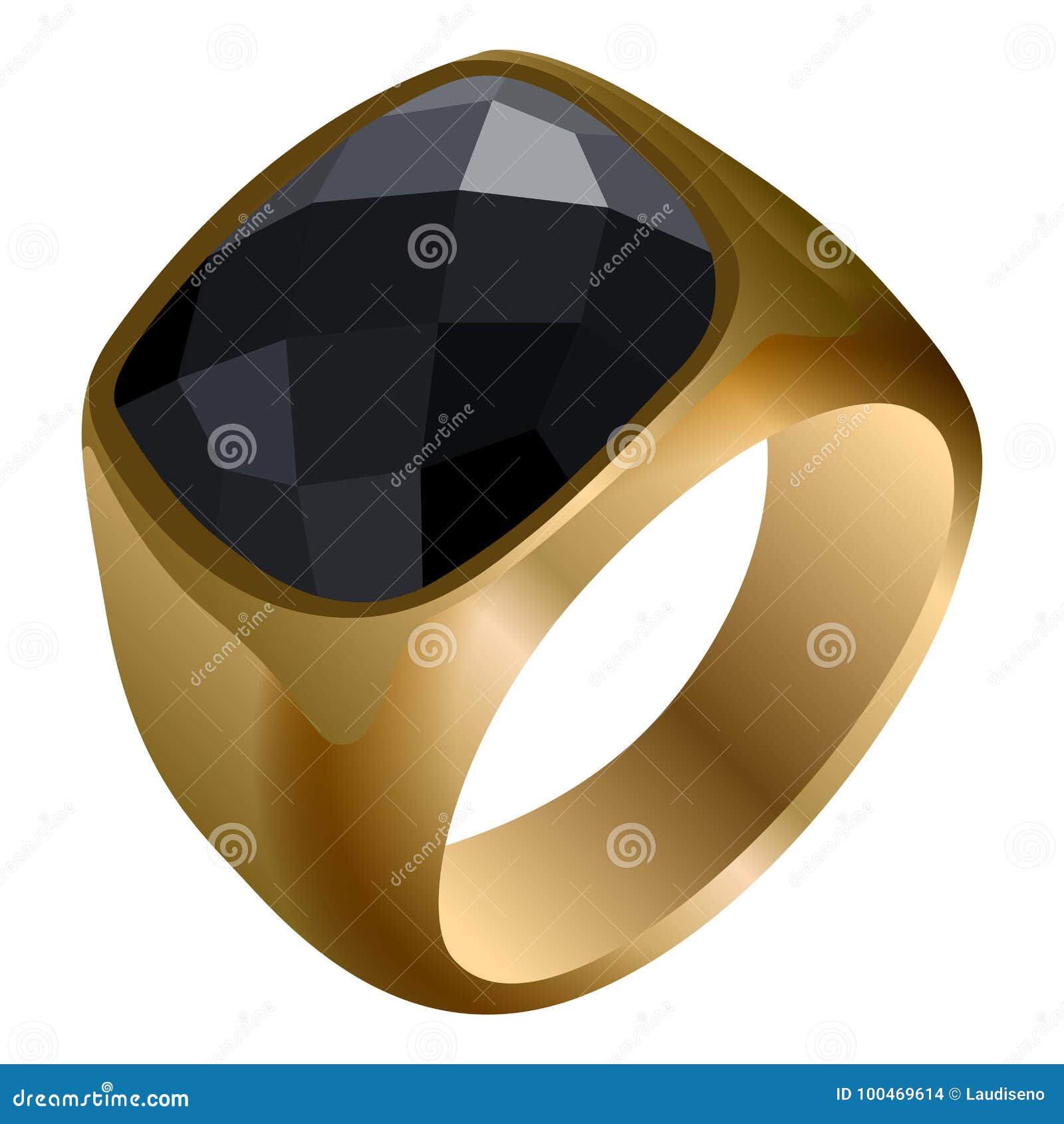 Isolated golden ring stock vector. Illustration of ceremony - 100469614
